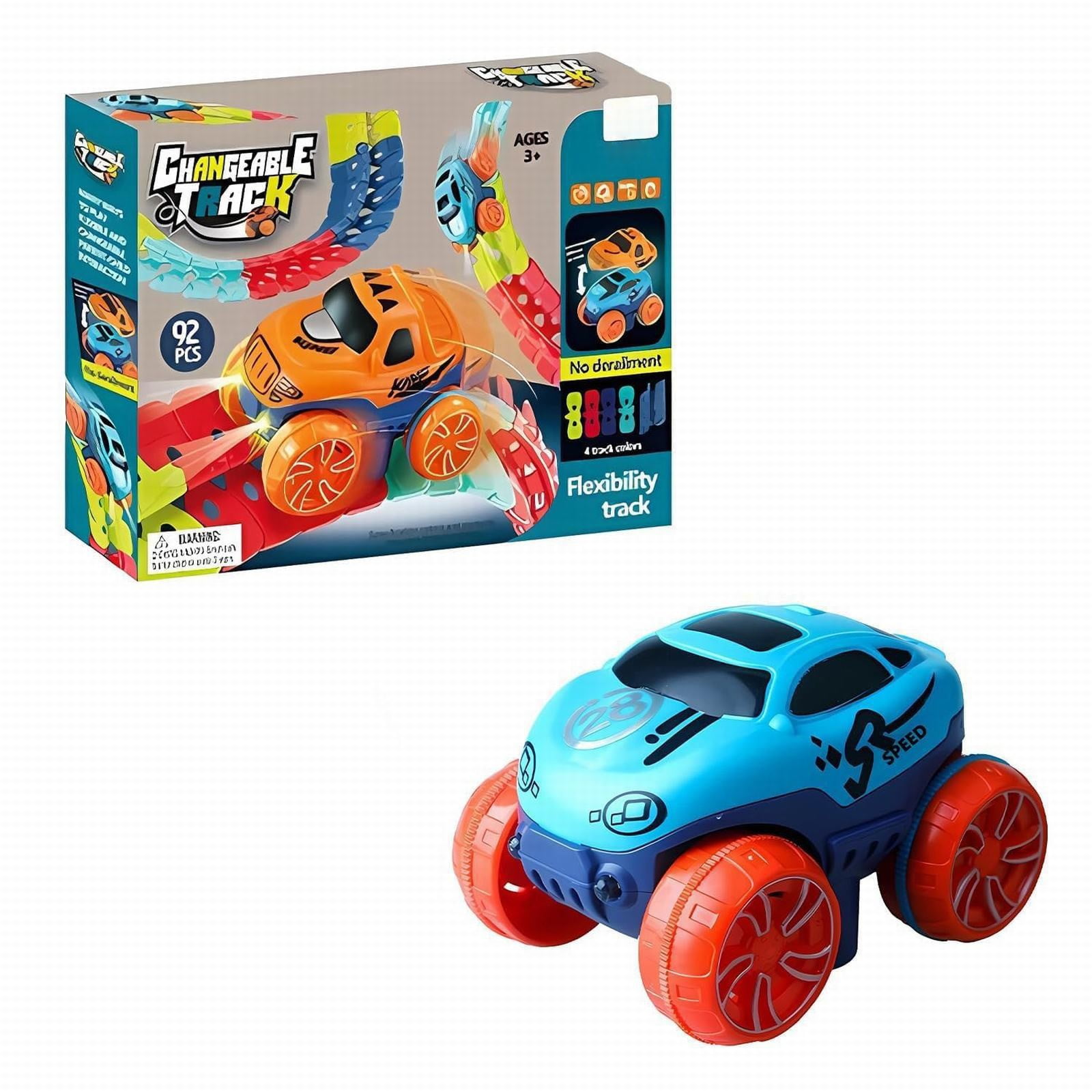 ZMKIAG Kids Toys Construction Race Tracks Toy for 3 4 5 6 7 8 Year Old ...