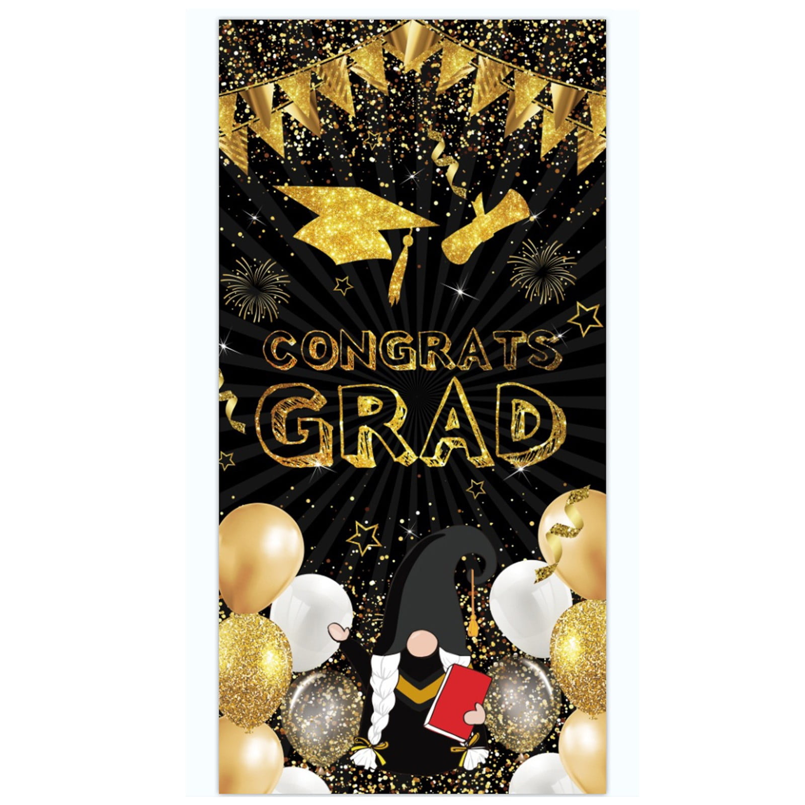 ZMKIAG Large Graduation Door Banner - 72x12 Inch Graduation Party ...