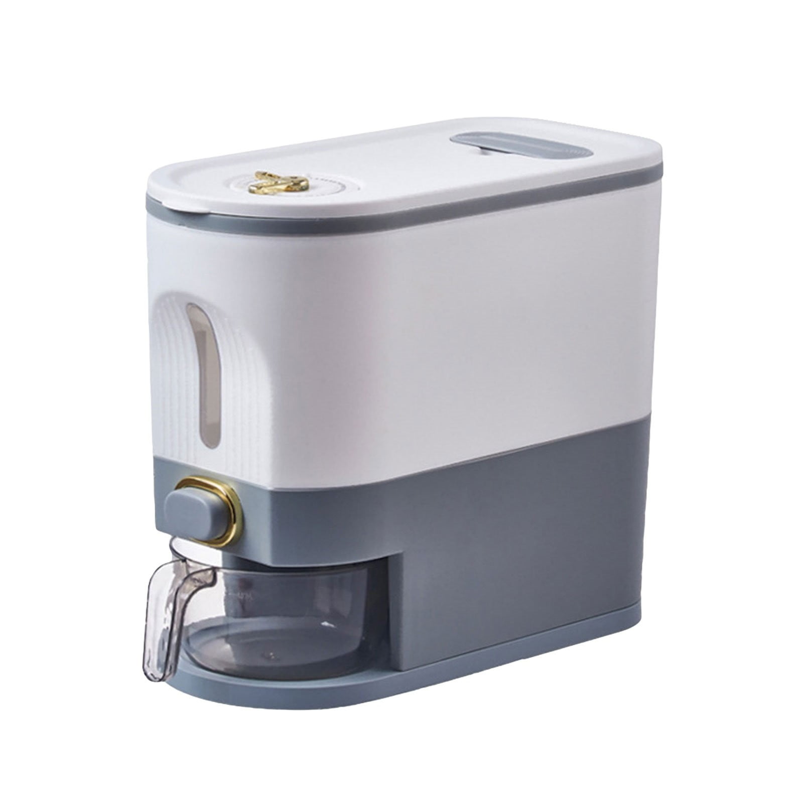 ZMKIAG Large Grain Container Storage with Lid and Measuring Cup ...