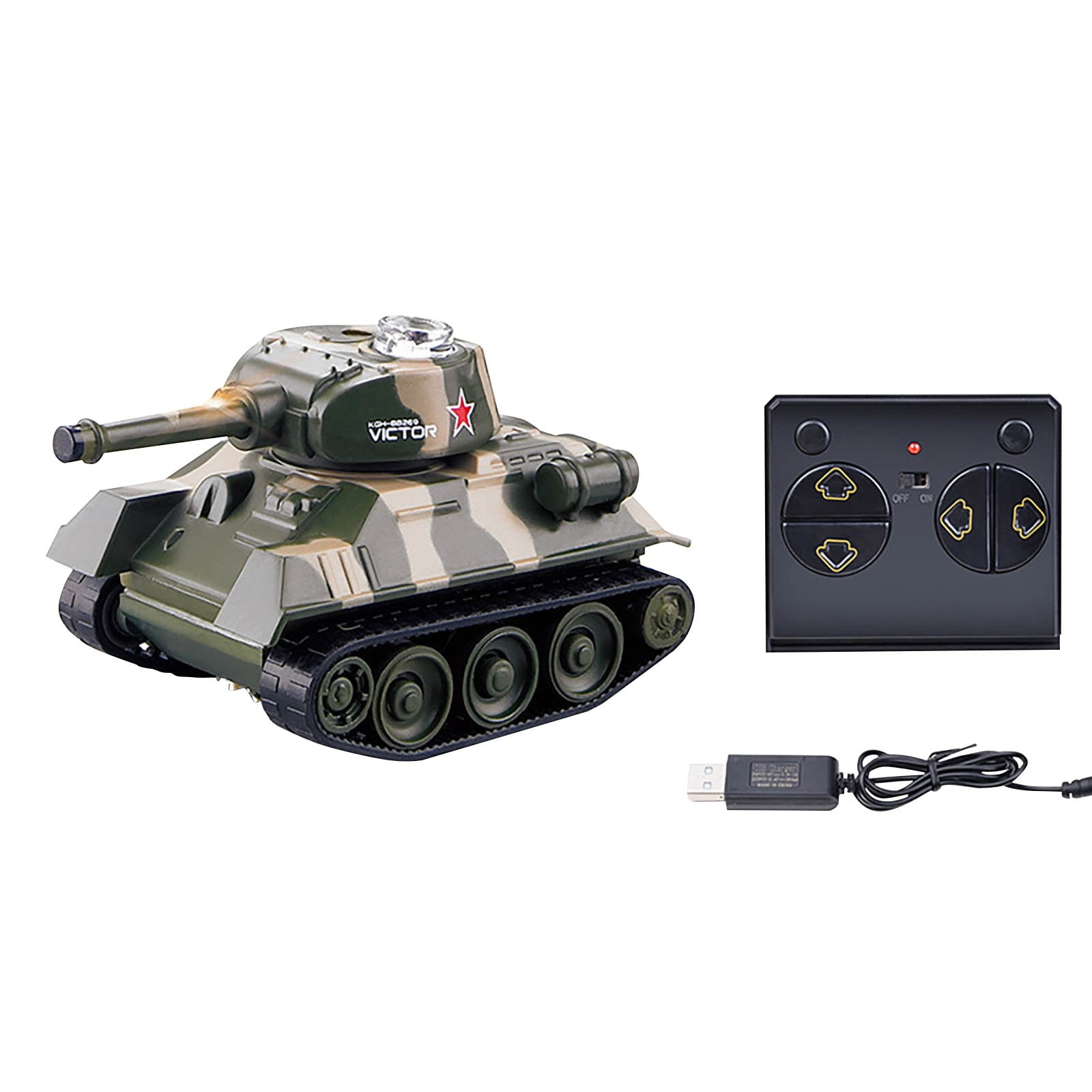 ZMKIAG Remote Control Toy Tank - Wireless Rechargeable Rc Military ...