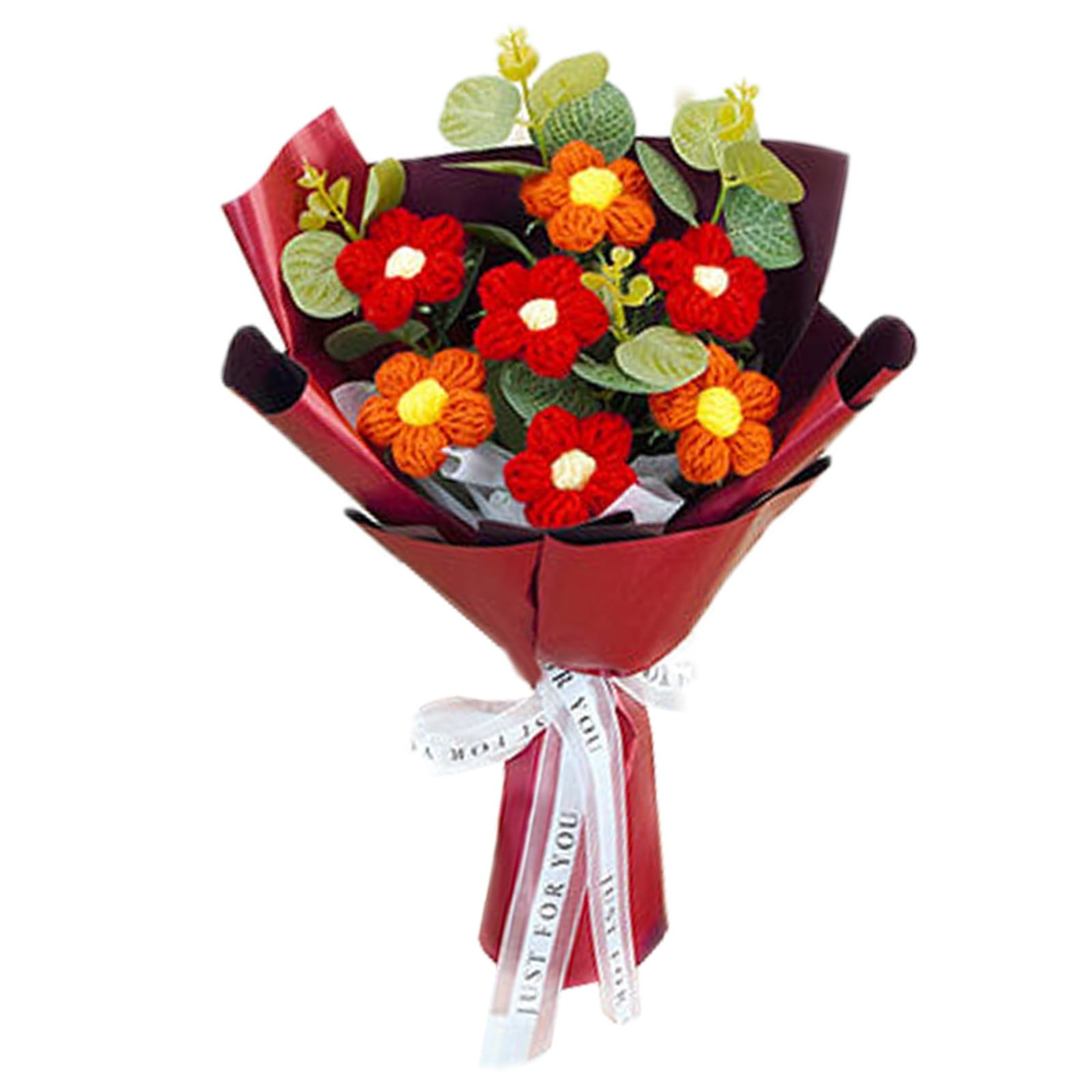 ZMKIAG Soap Flower Roses Bouquet Artificial Forever Flowers Blue Rose ...