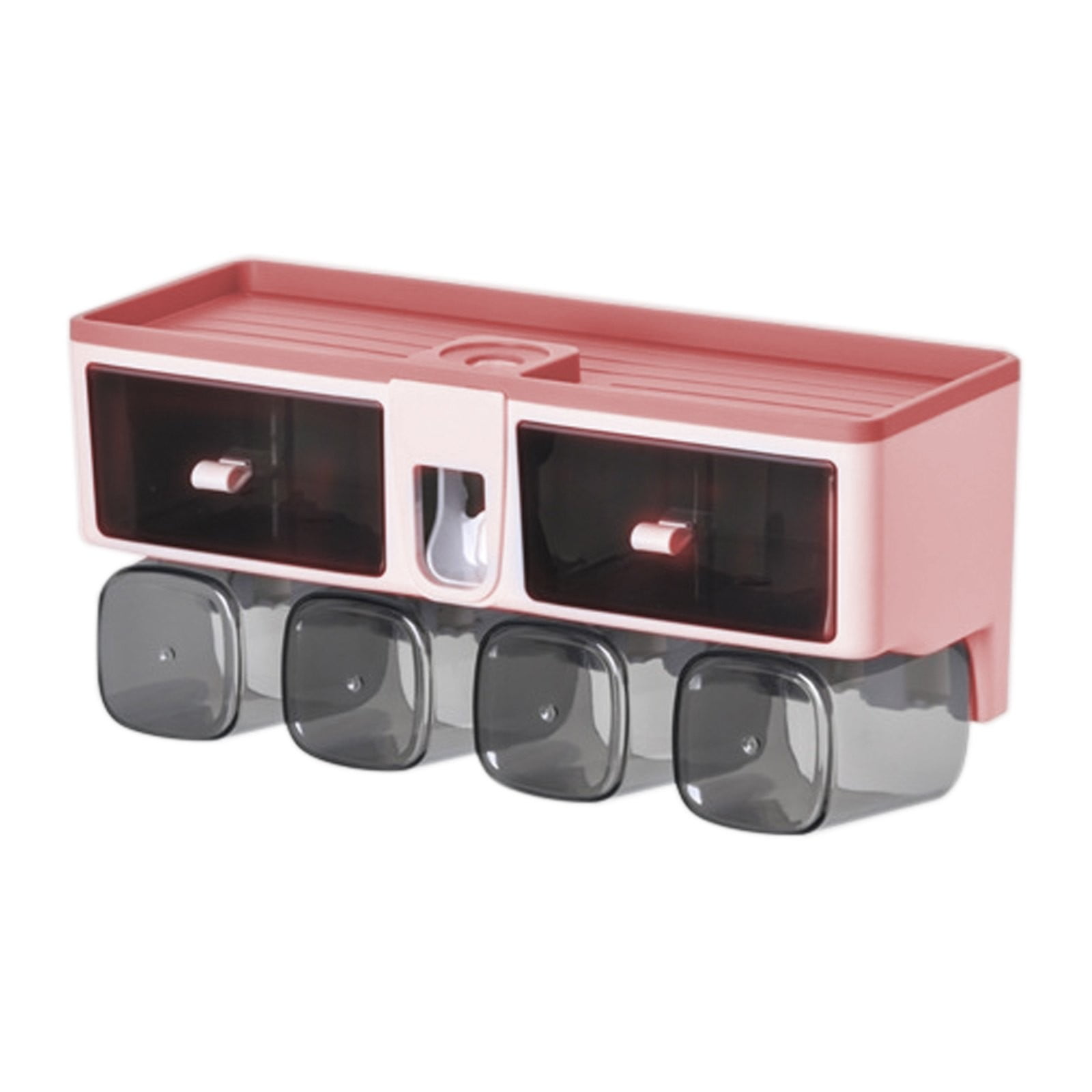 ZMKIAG Toothpaste Dispenser, All-in-One Bathroom Wall Shelf with ...