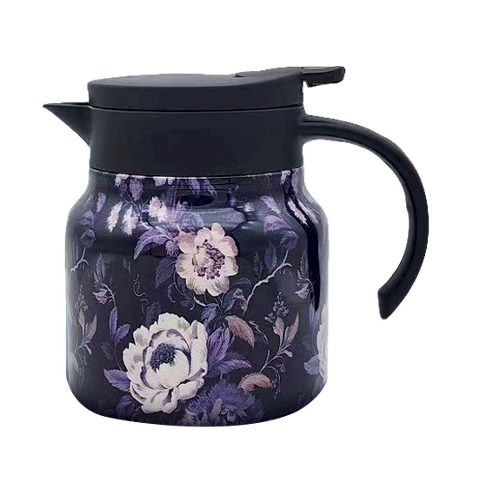 ZMKIAG Vintage Floral Pattern Tea Thermos, 27oz Thermos Tea Pot ...