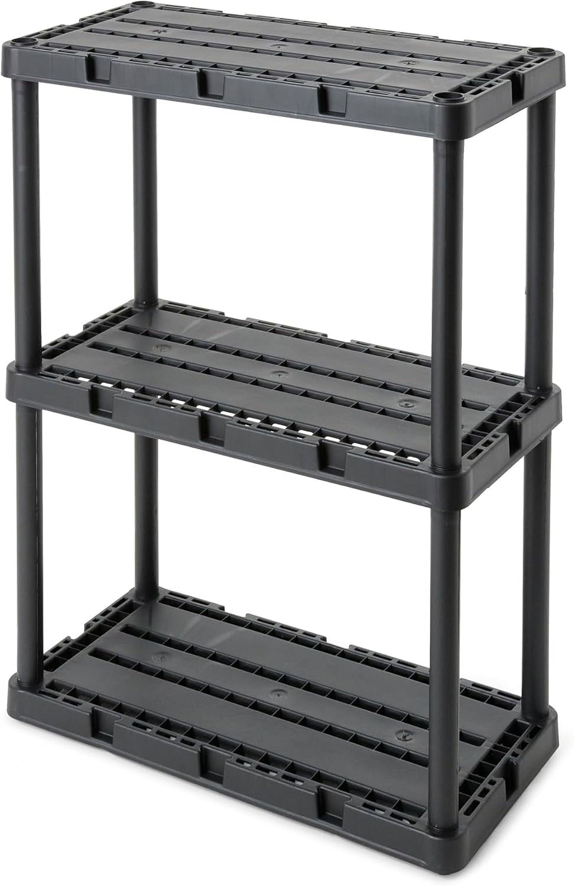 ZMMOO 3 Shelf Knect-A-Shelf Solid Light Duty Storage Unit 12 x 24 x 33 ...