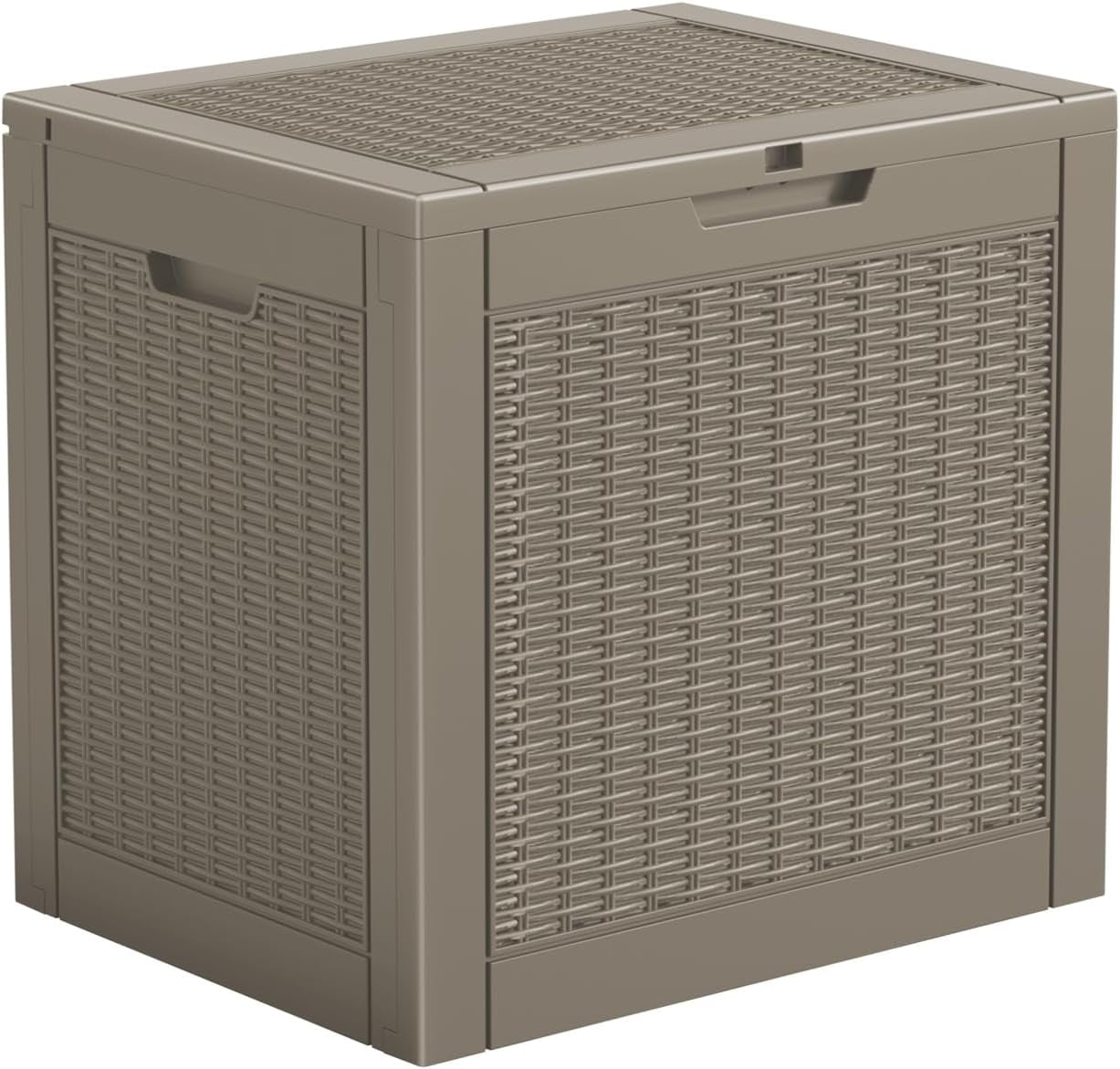 ZMMOO 31 Gallon Resin Deck Box - Lockable Outdoor Storage for Patio ...