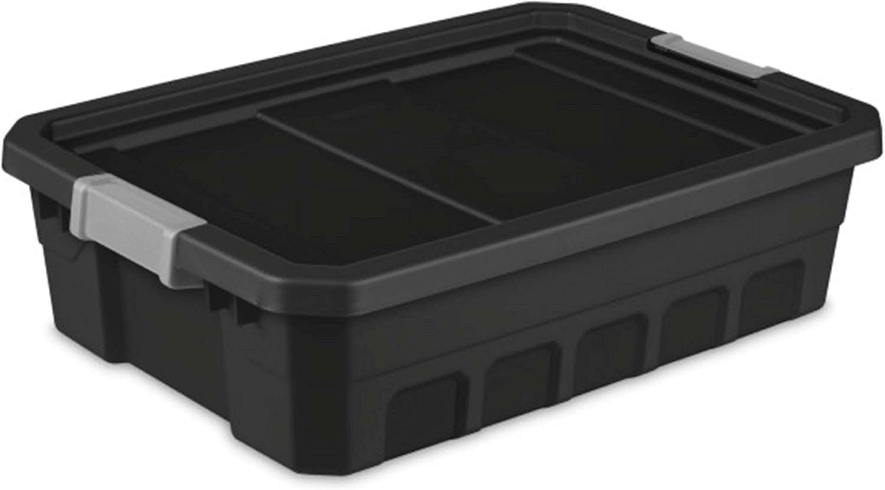 ZMMOO 6-Pack 10 Gallon Stacker Tote, Rugged Plastic Storage for Home ...