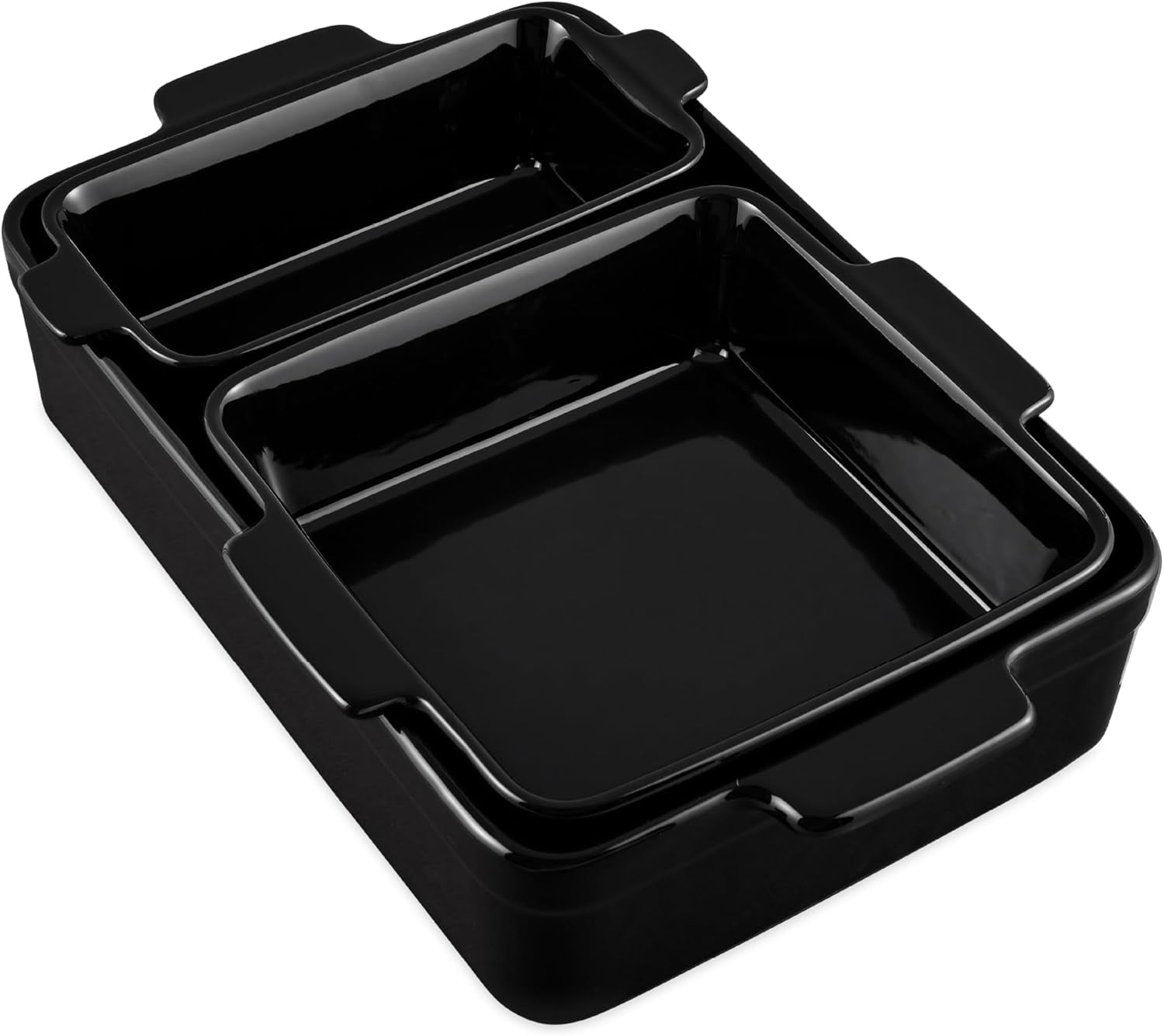 ZMMOO Bakeware Set, Baking Dish Set, 3-Piece Nonstick, Toxin-Free ...