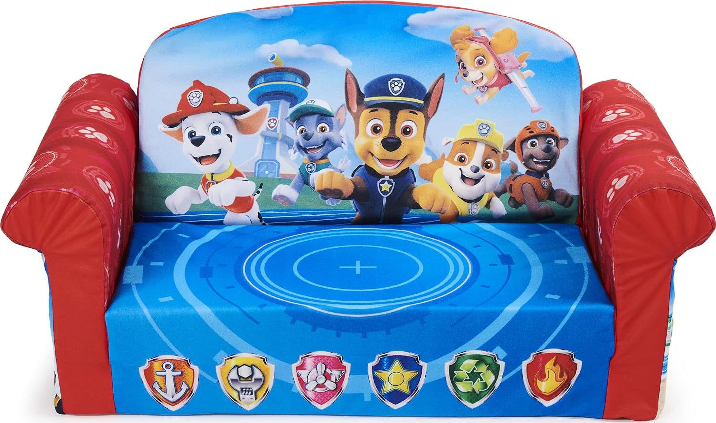 ZMMOO, Children's 2-in-1 Flip Open Foam Compressed Sofa, PAW Patrol ...