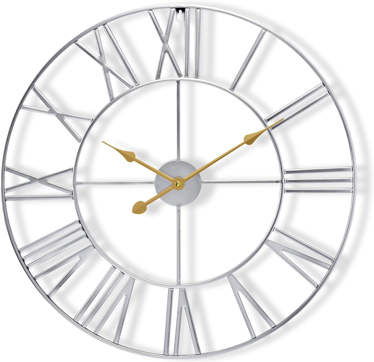 ZMMOO Large Wall Clock for Living Room Decor – Easy to Hang 24-Inch Big ...
