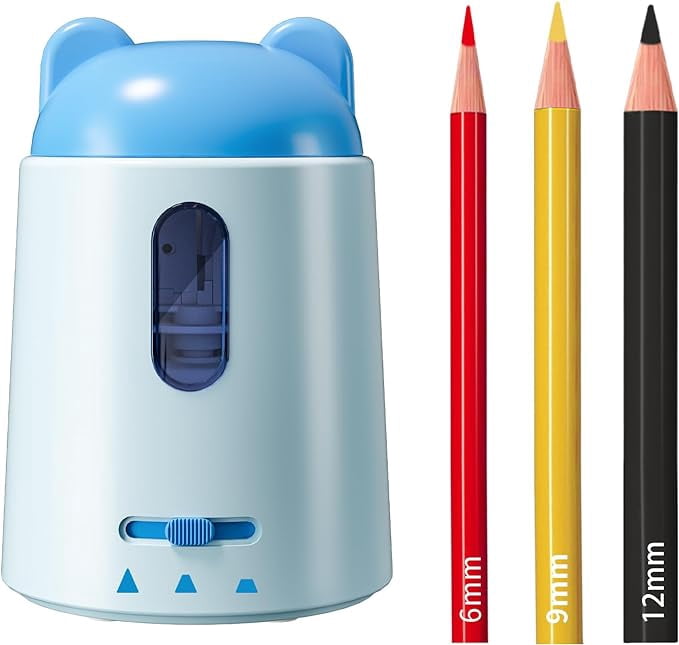 ZMOL Electric Pencil Roller Battery Powered Cute Bear Head Quick ...
