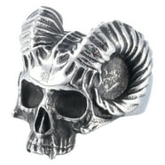 ZMY Home Stainless Steel Grim Reaper Ring Gothic Style Darkness Skull ...