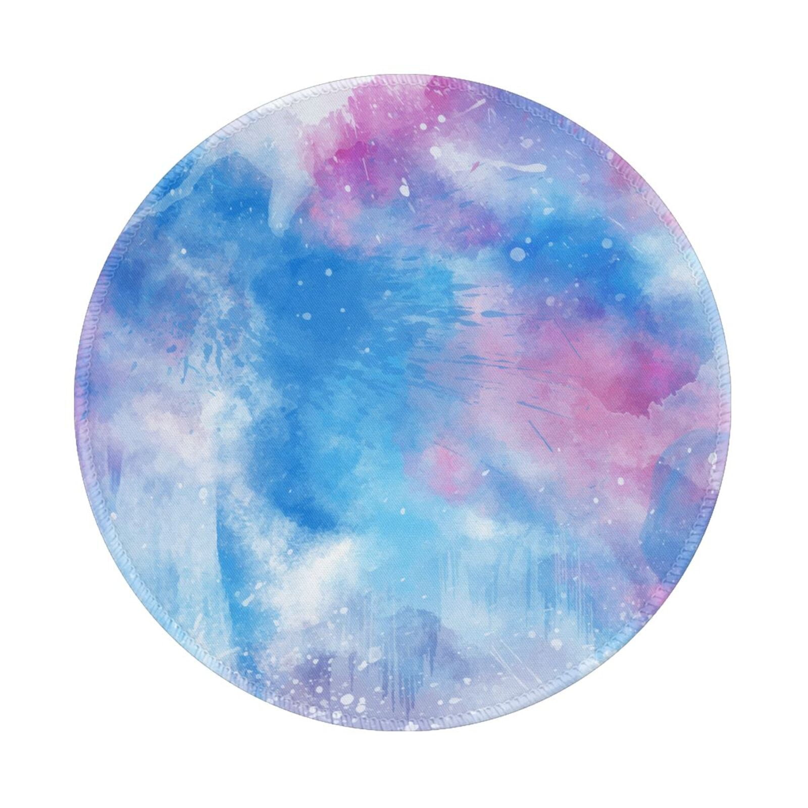 ZNDUO 2 Pack Round Mouse Pad Abstract Blue Watercolor Art 7.9" Small ...