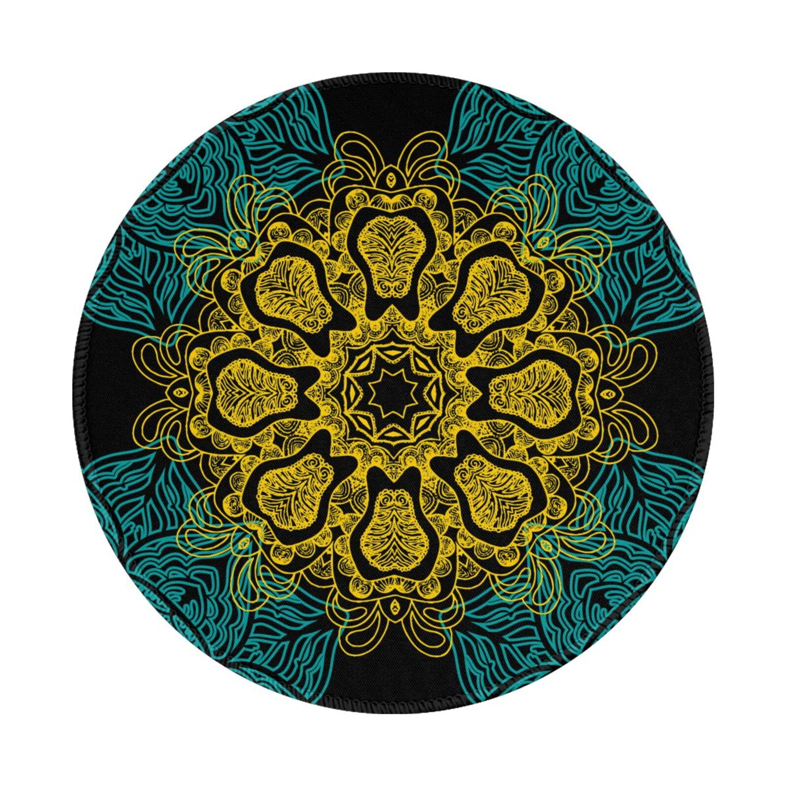 ZNDUO 2 Pack Round Mouse Pad Abstract Paisley Mandala Pattern 7.9 ...