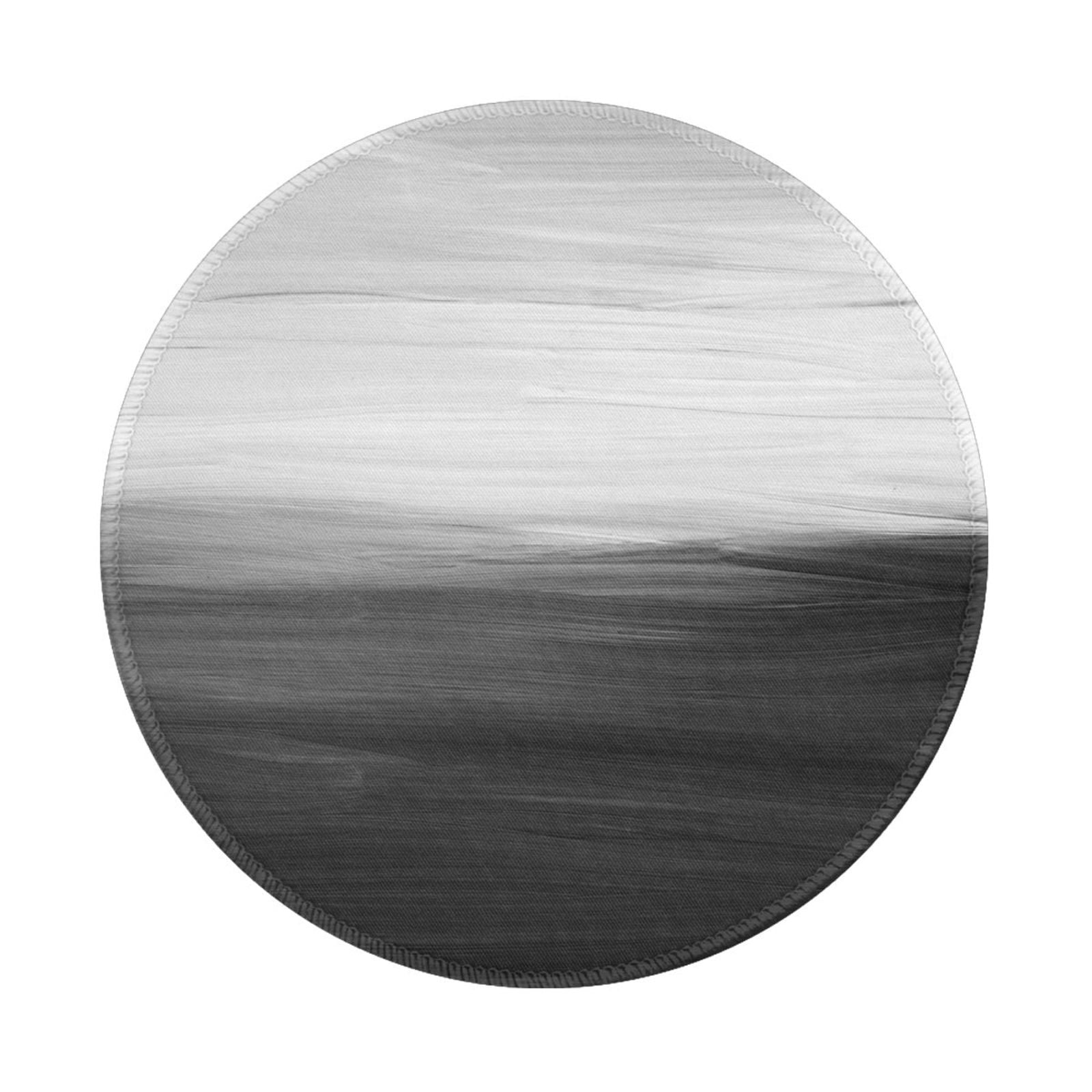 ZNDUO 2 Pack Round Mouse Pad Grey Texture 7.9" Small Non-Slip Rubber ...