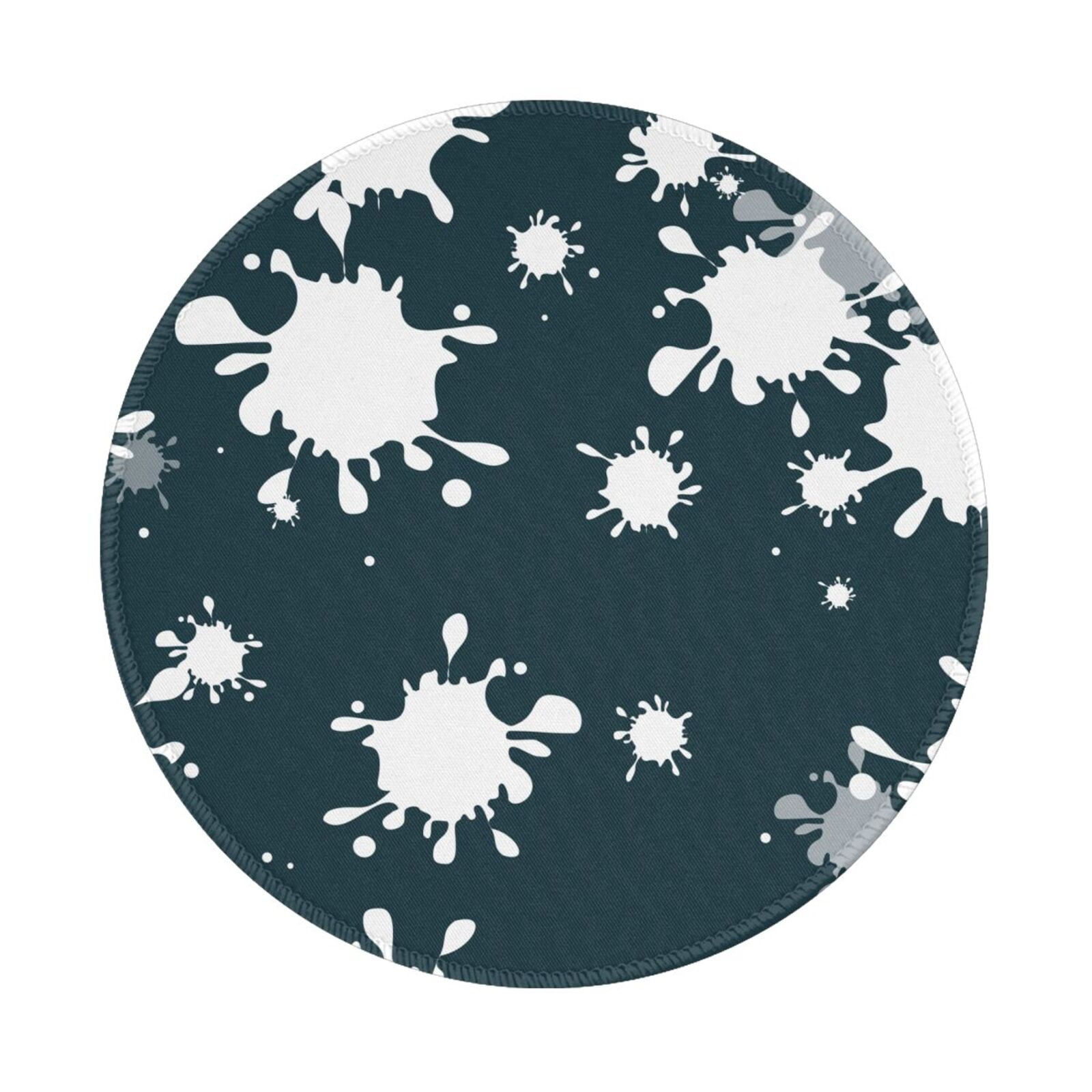 ZNDUO 2 Pack Round Mouse Pad Ink Splash Abstract Texture 7.9" Small Non ...