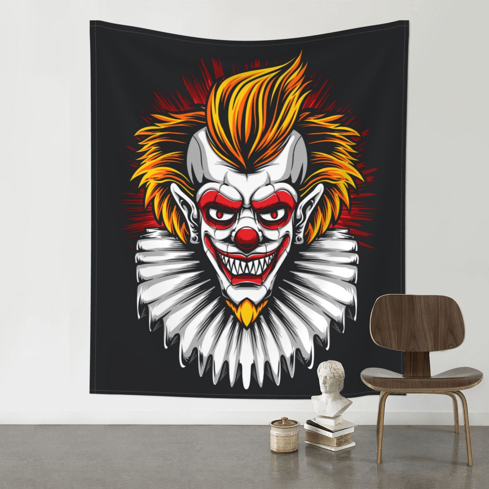 ZNDUO Abstract Cartoon Clown Pattern Wall Tapestry, Tapestries for ...