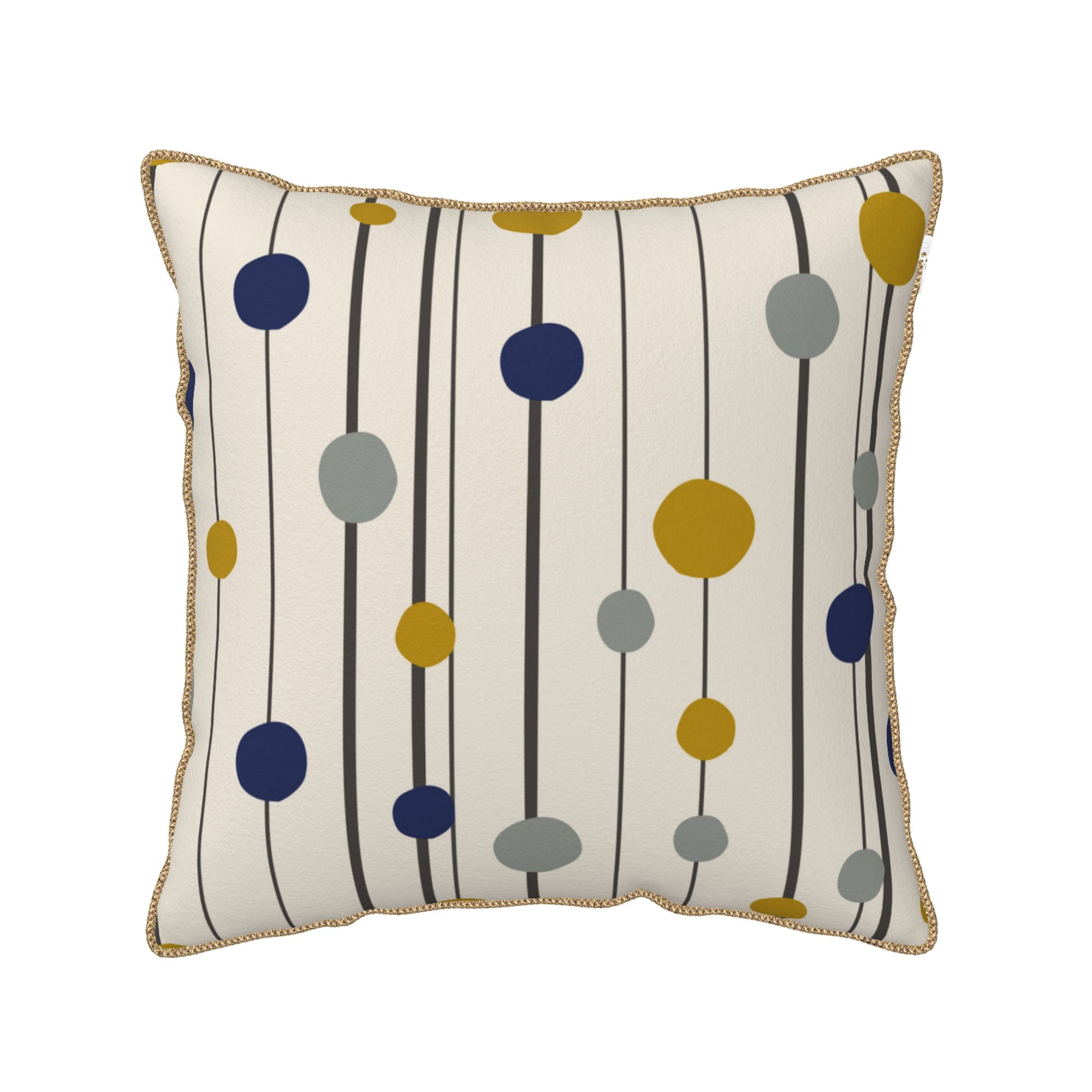 ZNDUO Abstract Circles and Lines Throw Pillows, Throw Pillows for Couch ...