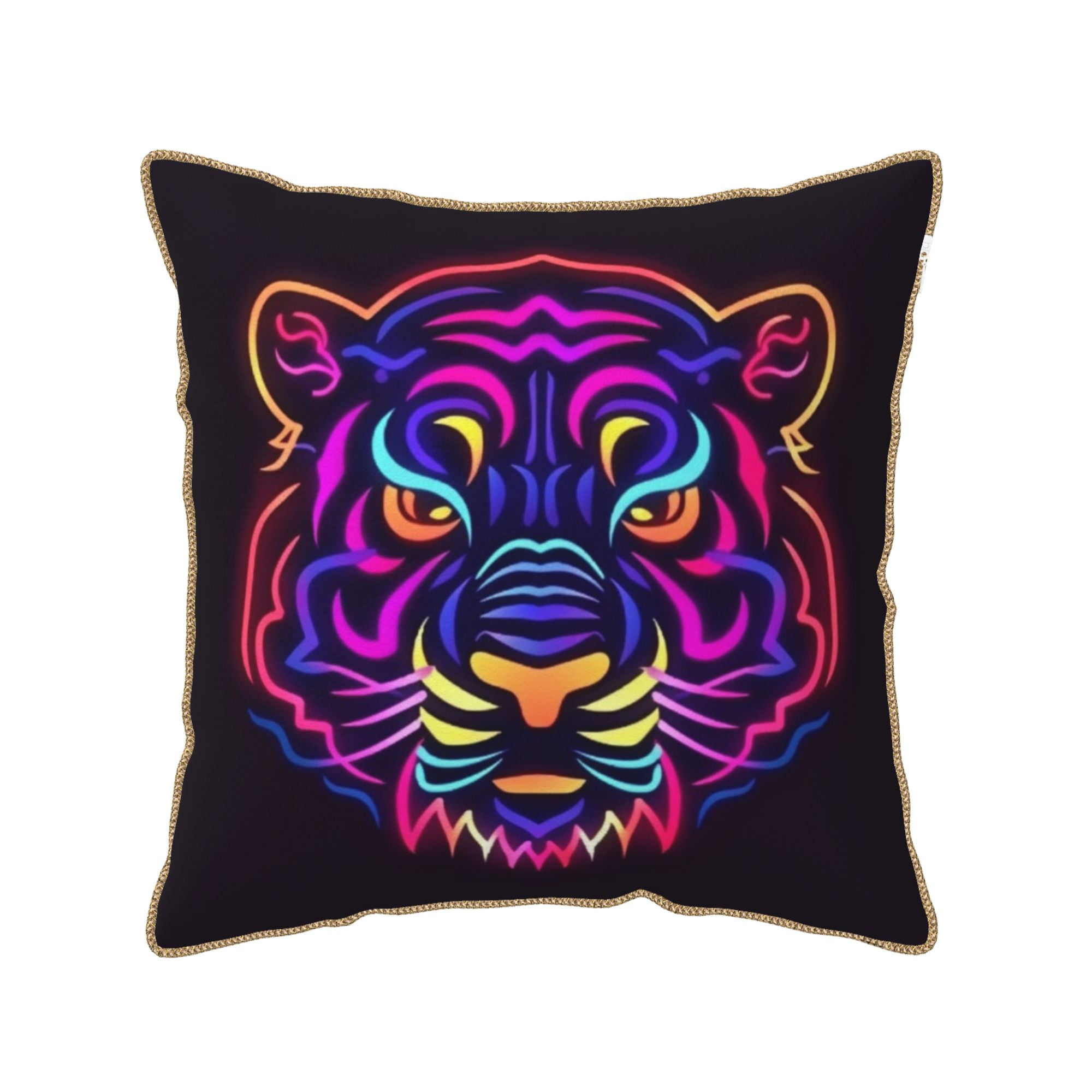 ZNDUO Abstract Neon Tiger Art Throw Pillows, Throw Pillows for Couch ...