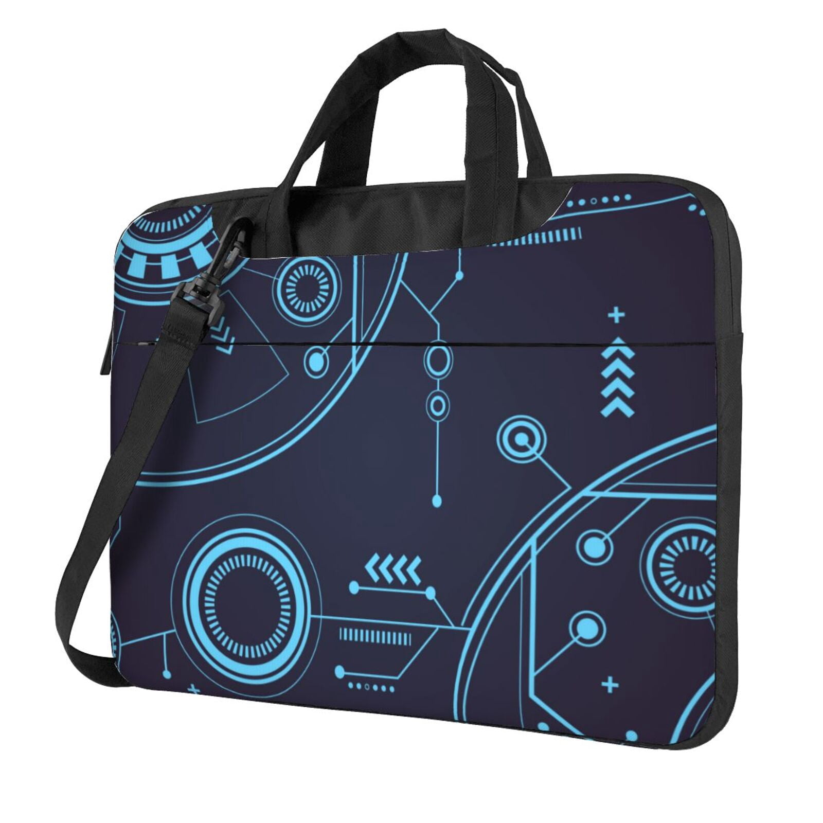 ZNDUO Abstract Tech Art Pattern Laptop Bag, 13 inch Business Casual ...