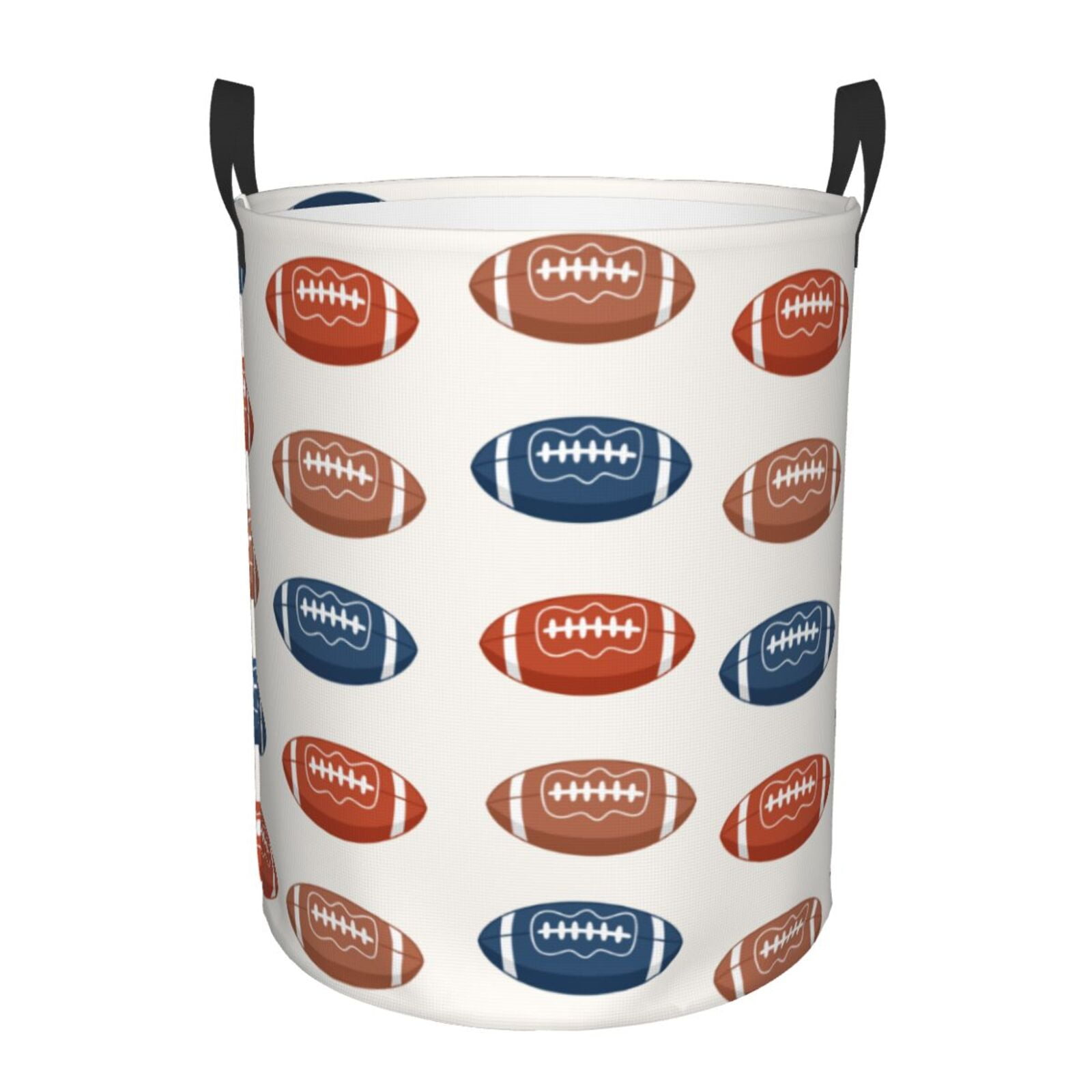 ZNDUO American Football Print Art Pattern Laundry Basket, Waterproof ...