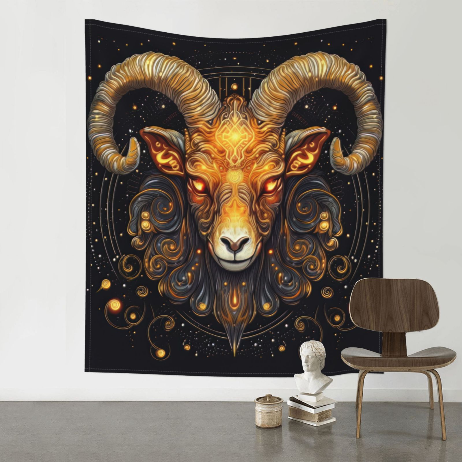 ZNDUO Aries Pattern Wall Tapestry, Tapestries for Living Room Bedroom ...