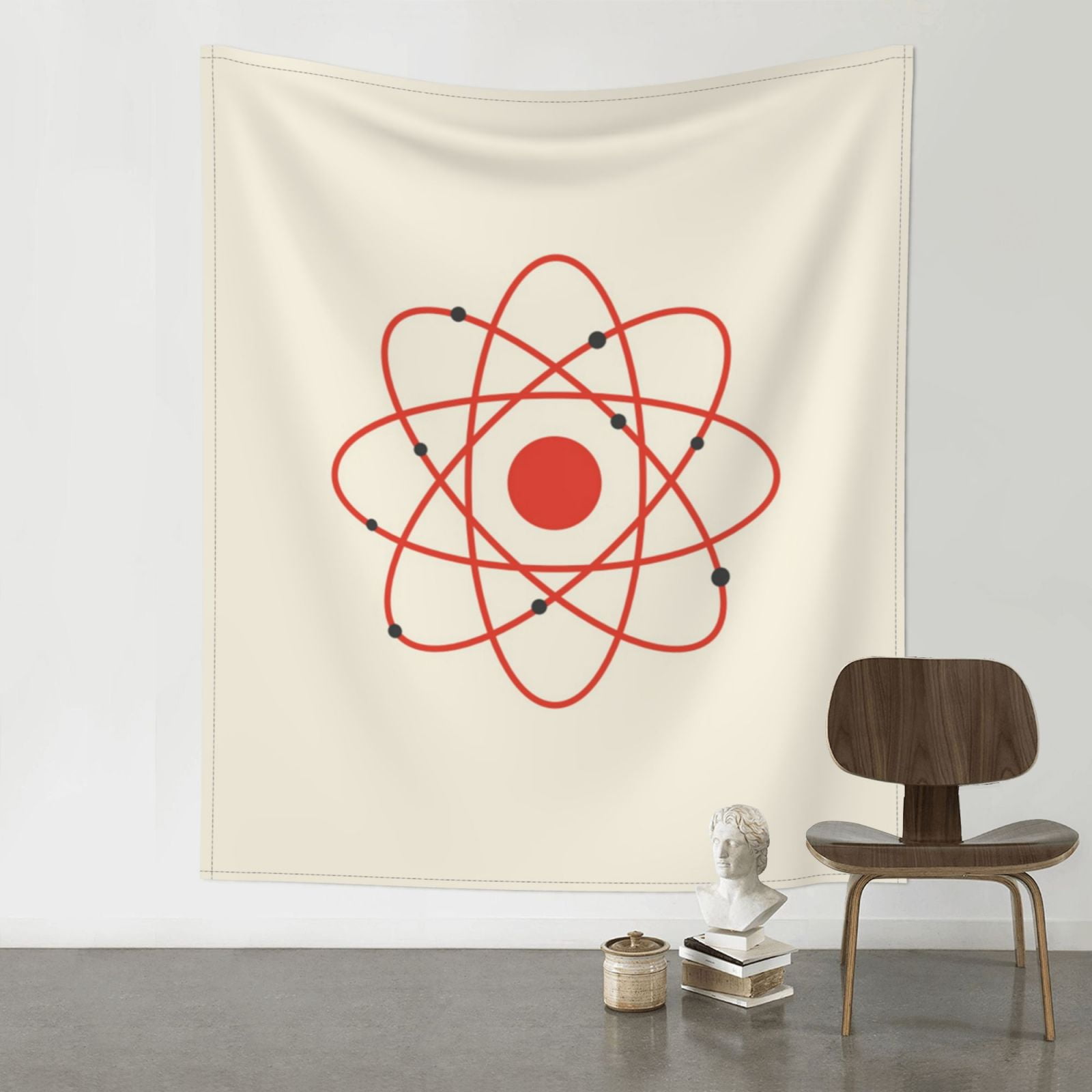 ZNDUO Atom Icon Pattern Wall Tapestry, Tapestries for Living Room ...