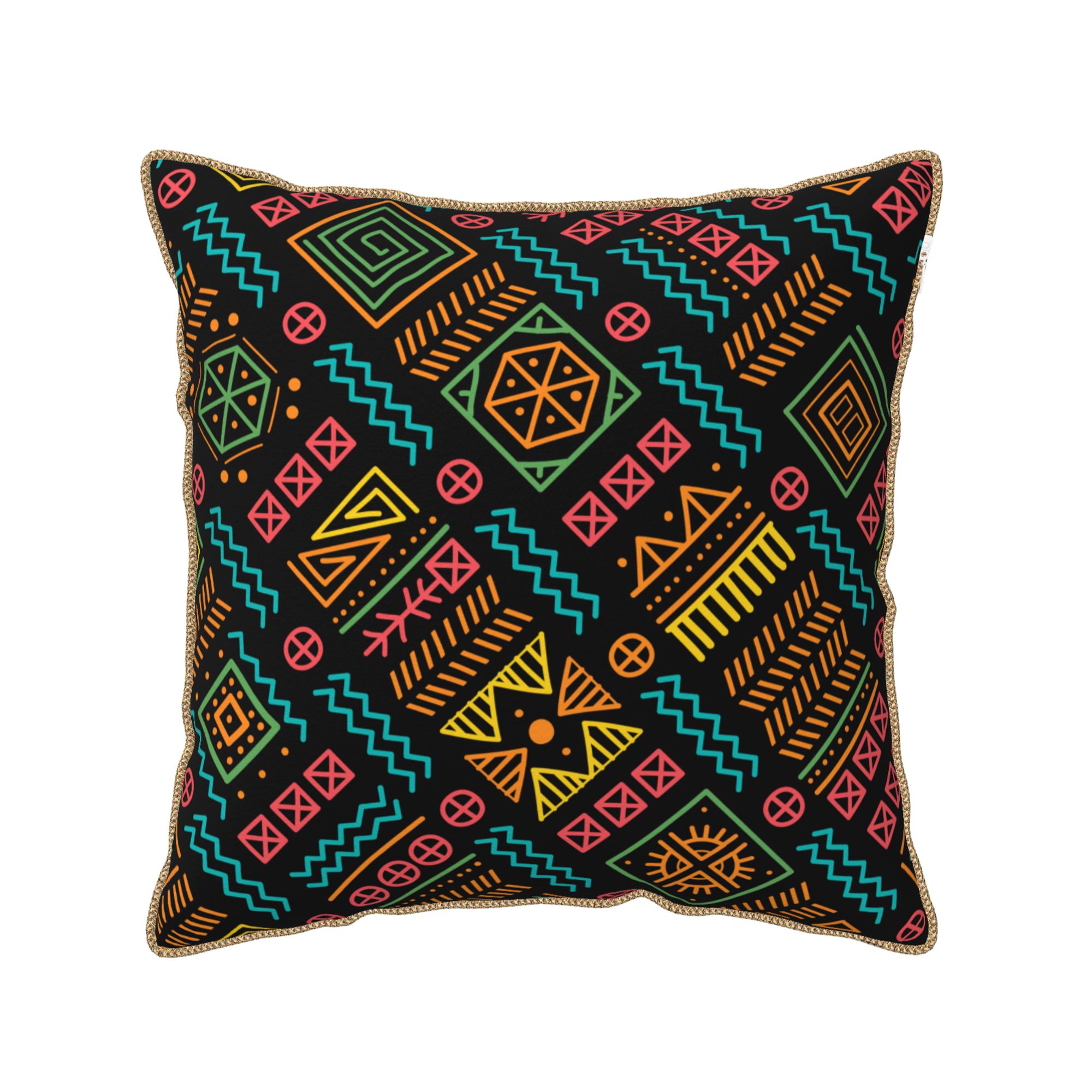 ZNDUO Aztec Mayan Tribal Style Throw Pillows, Throw Pillows for Couch ...