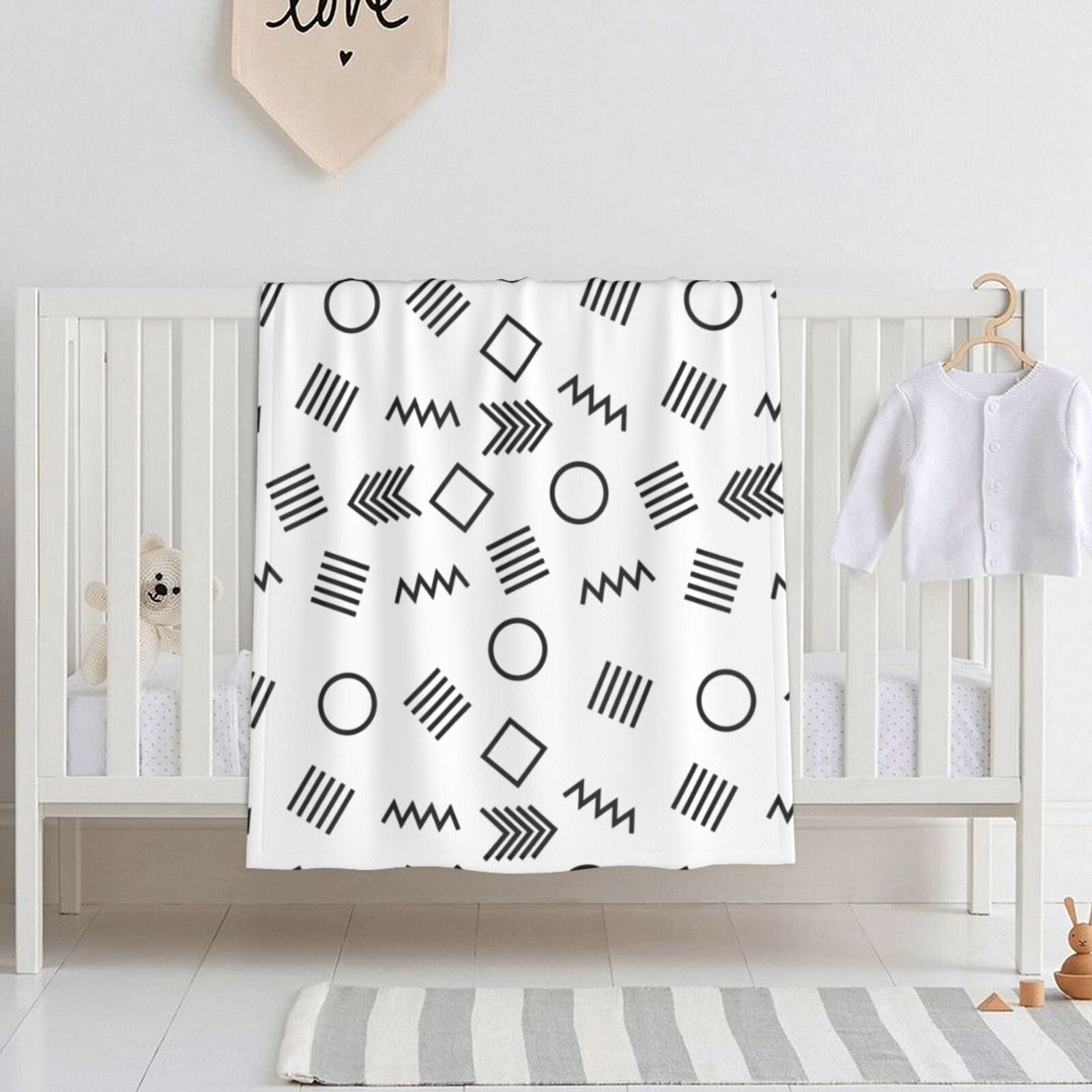 ZNDUO Baby Blanket, Soft and Cosy Polyester Blanket 40 x 30 Inch Baby ...