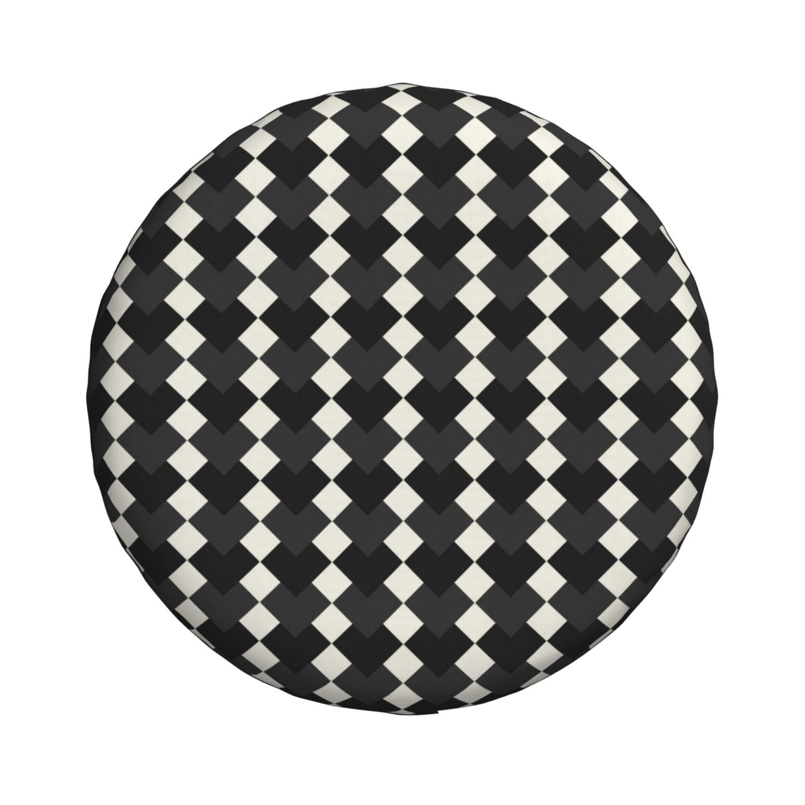 ZNDUO Black Abstraction Seamless Pattern Spare Tire Cover, Universal ...