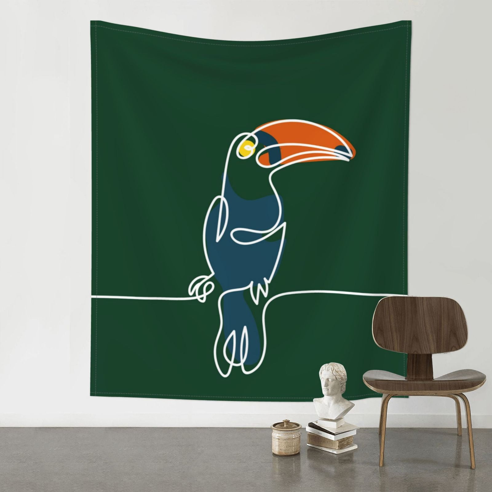 ZNDUO Bohemian Simple Wind Bird Pattern Wall Tapestry, Tapestries for ...