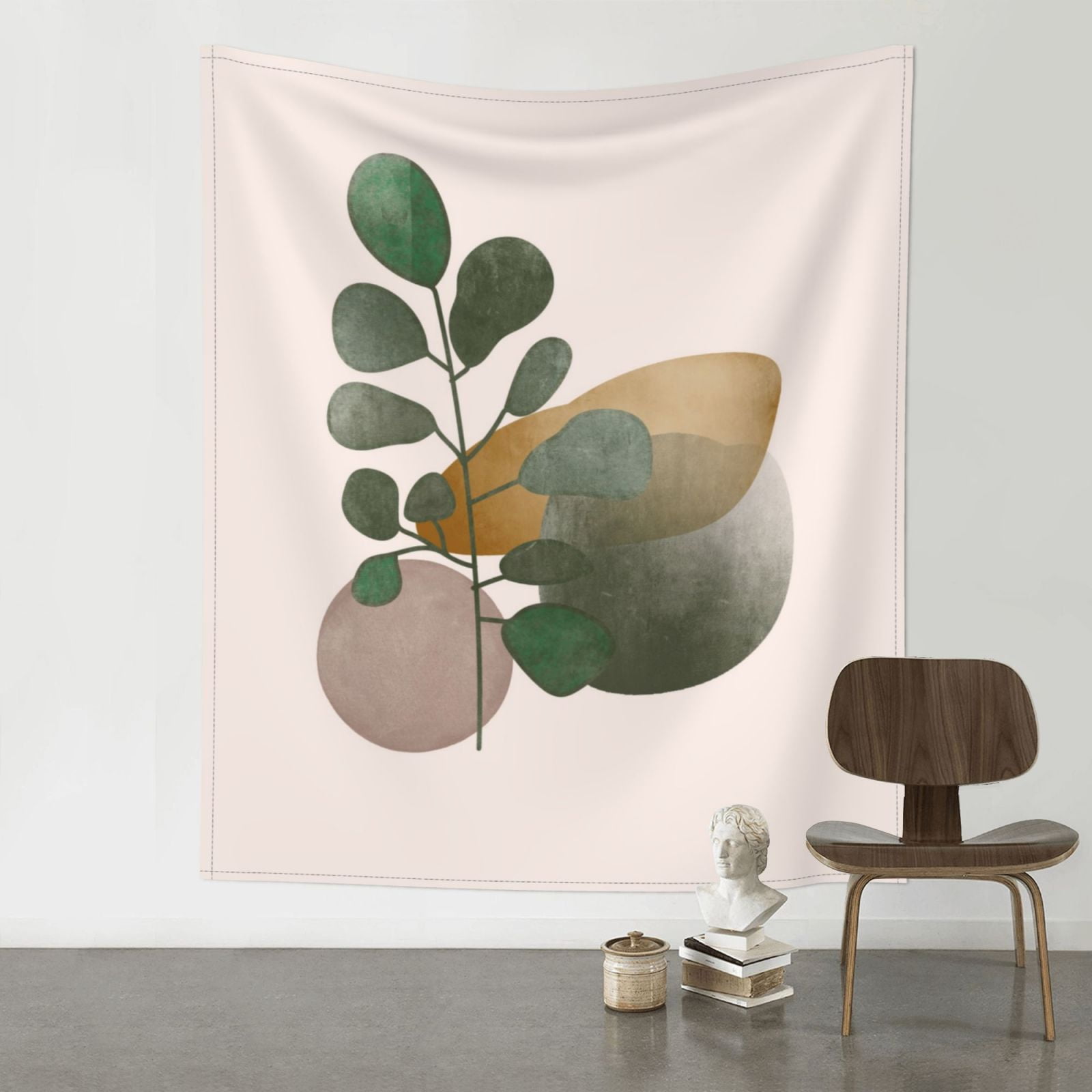 ZNDUO Boho Leaf Painting Art Pattern Wall Tapestry, Tapestries for ...