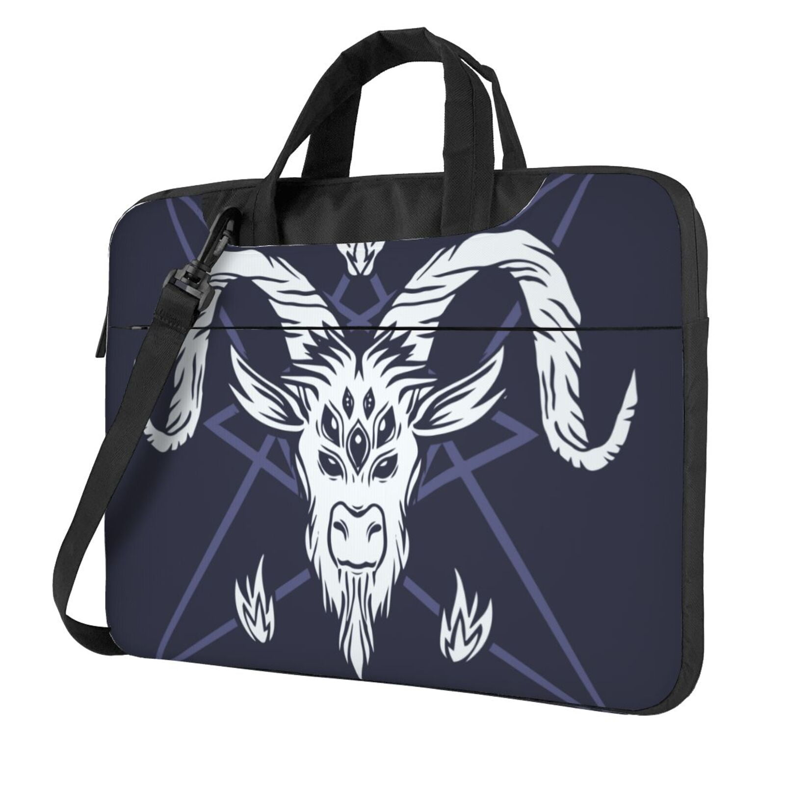 ZNDUO Cartoon Abstract Goat Pattern Laptop Bag, 14 inch Business Casual ...