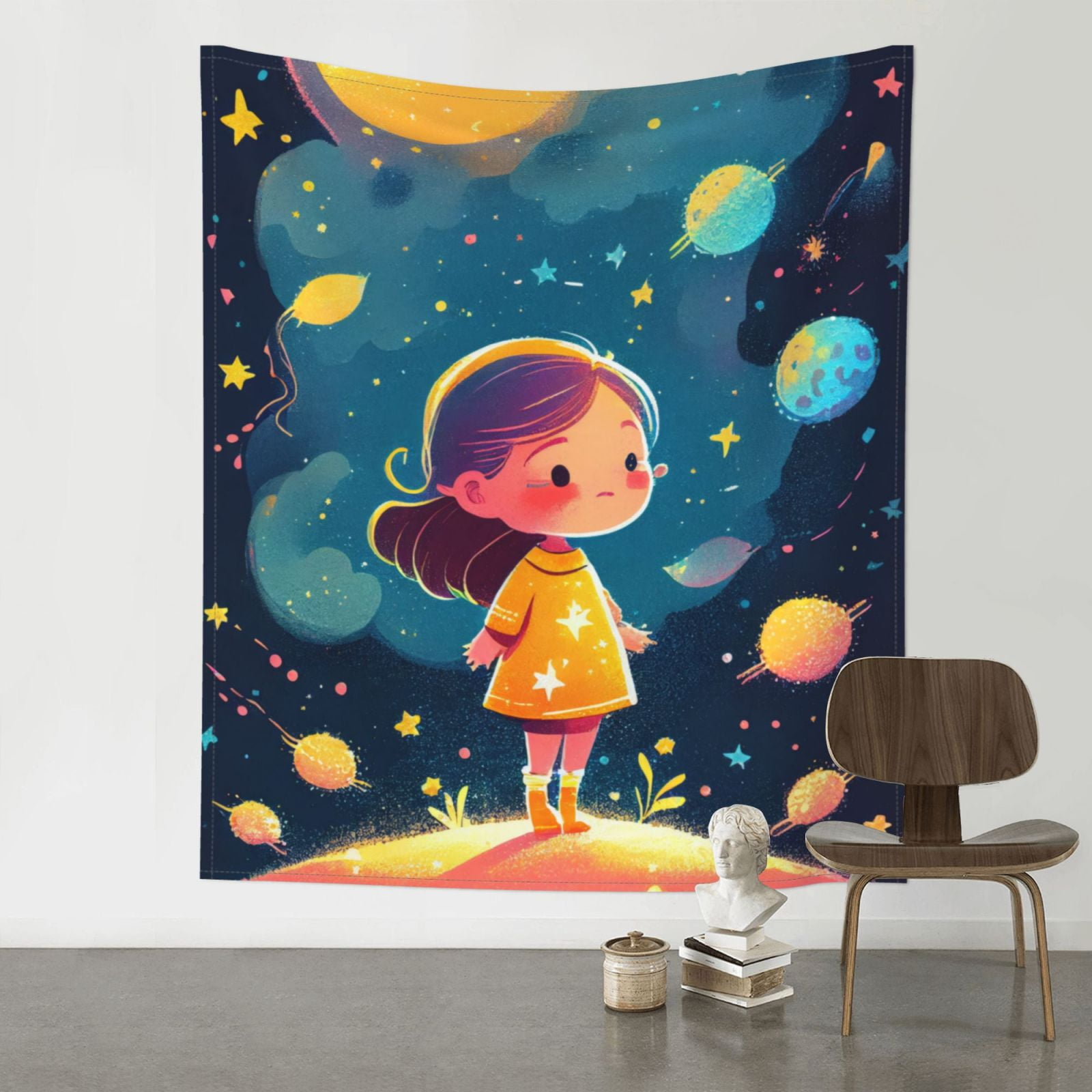 ZNDUO Cartoon Cute Star Children Pattern Wall Tapestry, Tapestries for ...