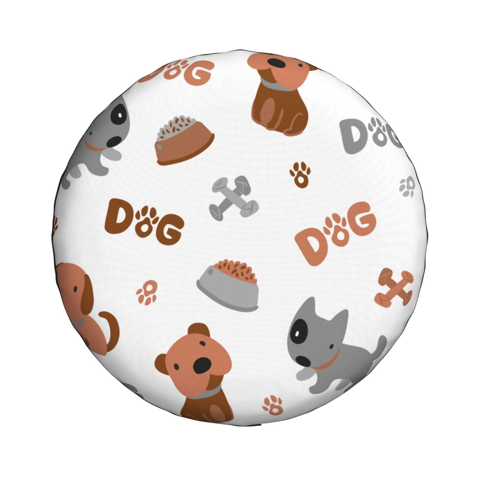 ZNDUO Cartoon Dogs Pattern Spare Tire Cover, Universal Spare Tire Wheel ...