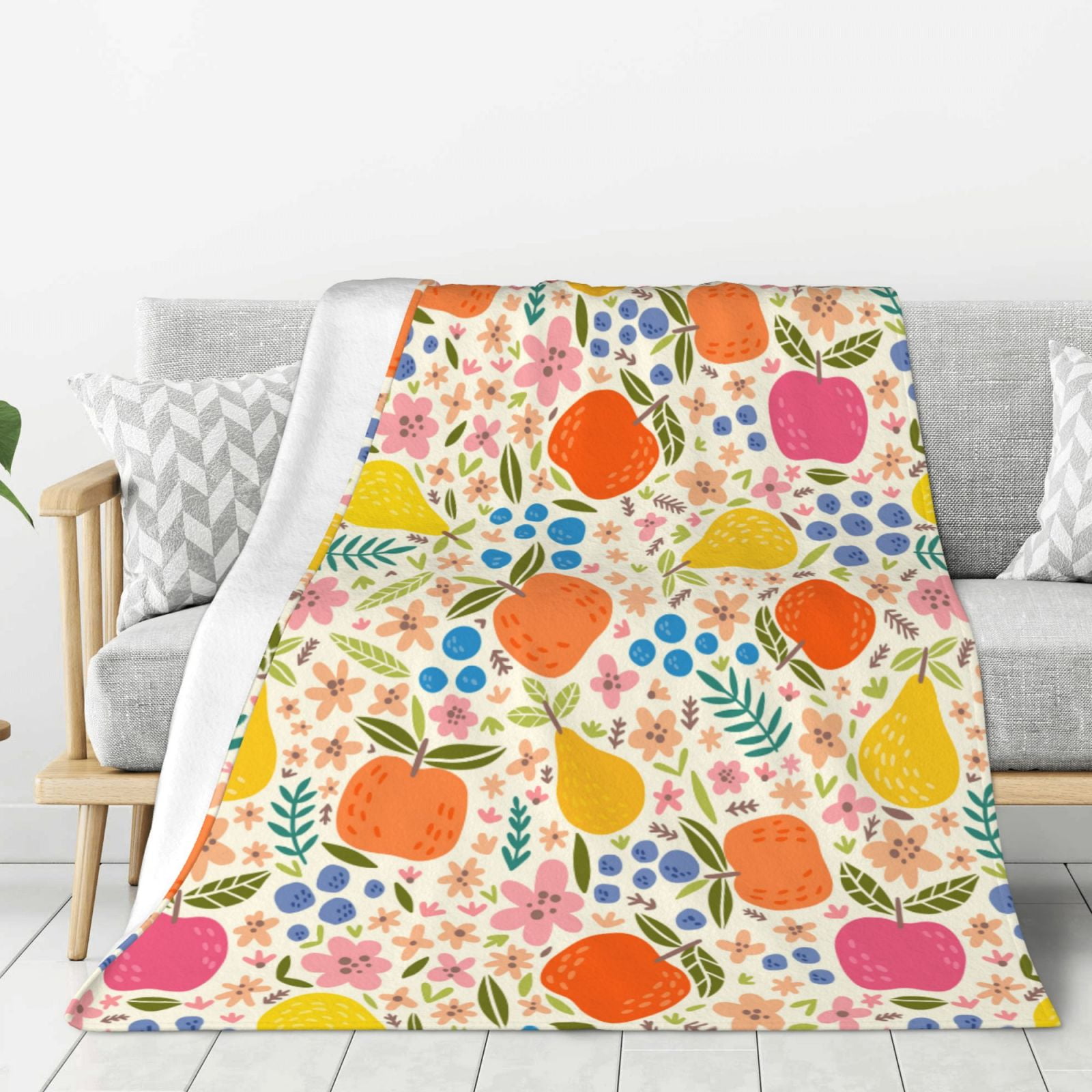 ZNDUO Cartoon Fruit Flower Doodle Art Pattern Pattern Thickening ...