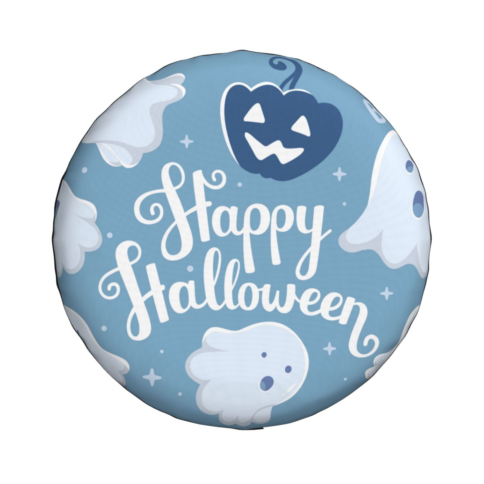 ZNDUO Cartoon Scary Ghost Pattern Spare Tire Cover, Universal Spare ...