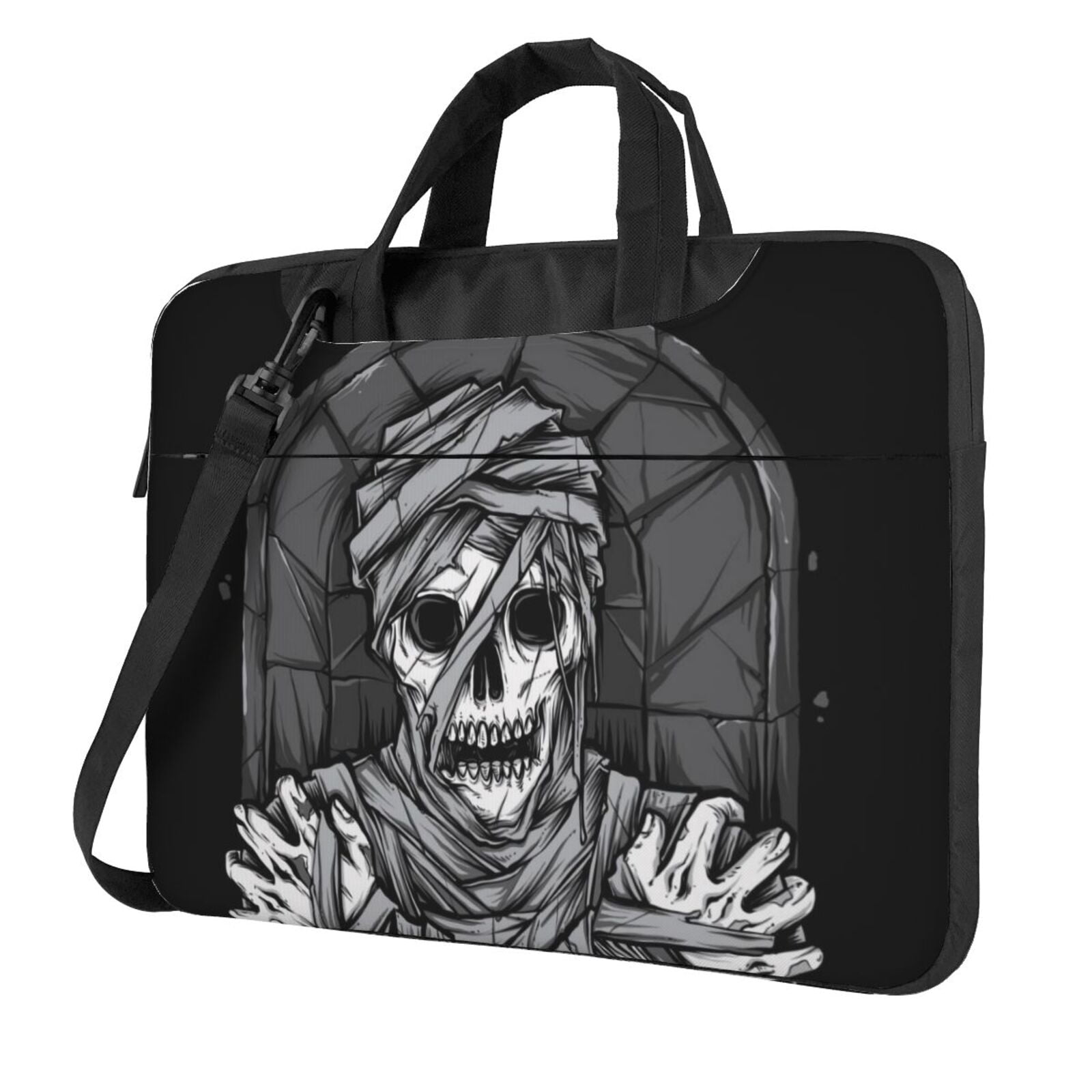 ZNDUO Cartoon Scary Skulls Pattern Laptop Bag, 13 inch Business Casual ...