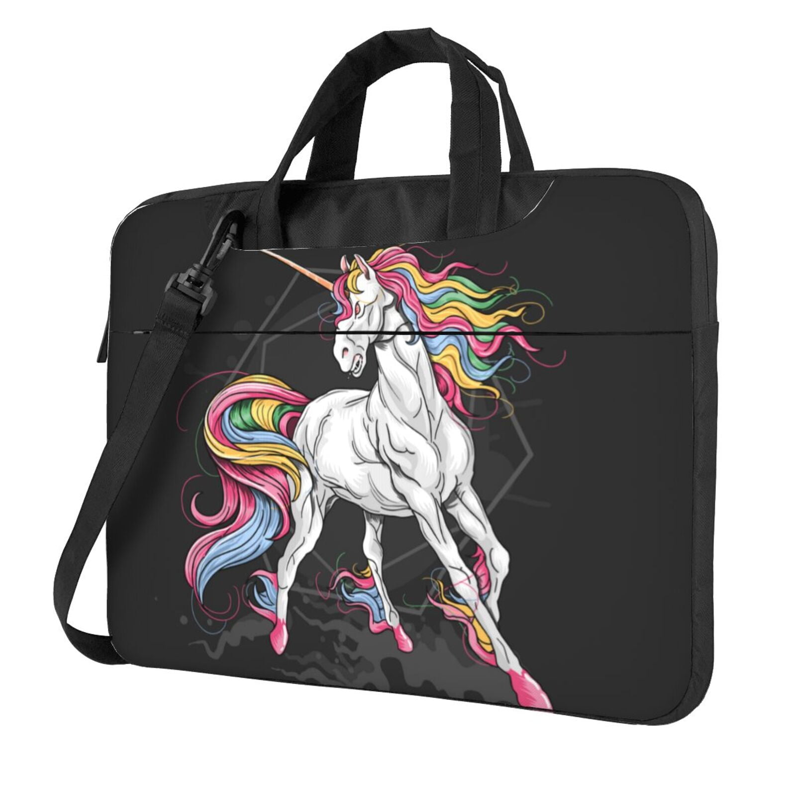 ZNDUO Cartoon Unicorn Vector Pattern Laptop Bag, 14 inch Business ...