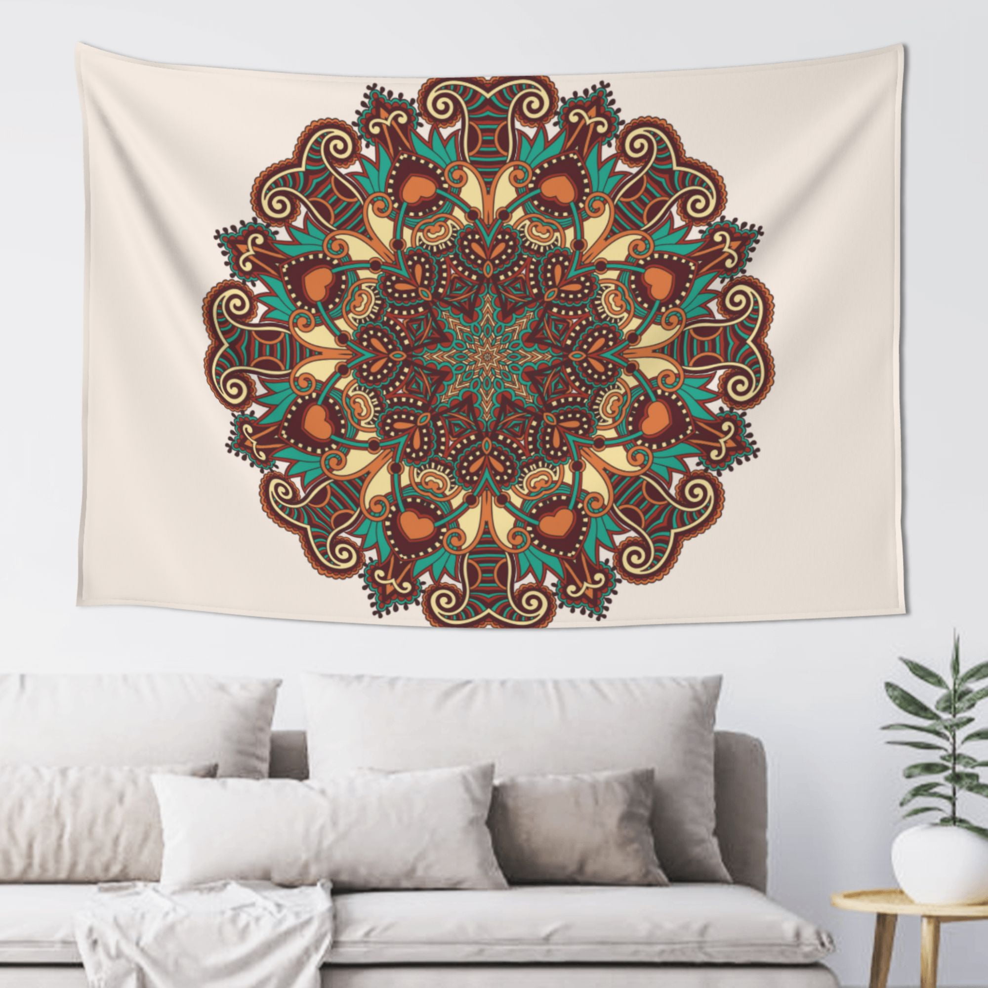 ZNDUO Circle Lace Geometric Art Tapestry, Wall Tapestries for Bedroom ...