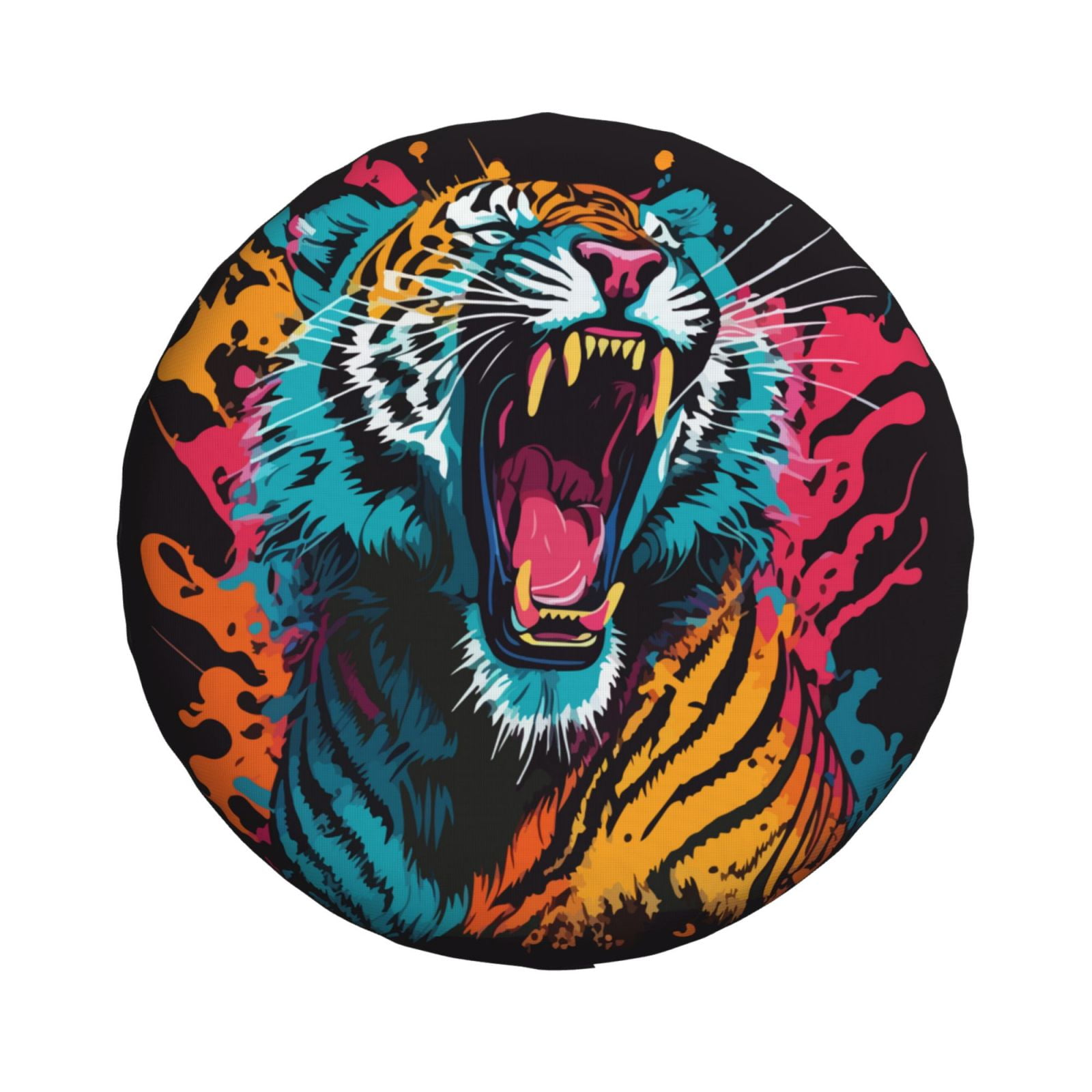 ZNDUO Colorful Tiger Vector Art Pattern Spare Tire Cover, Universal ...
