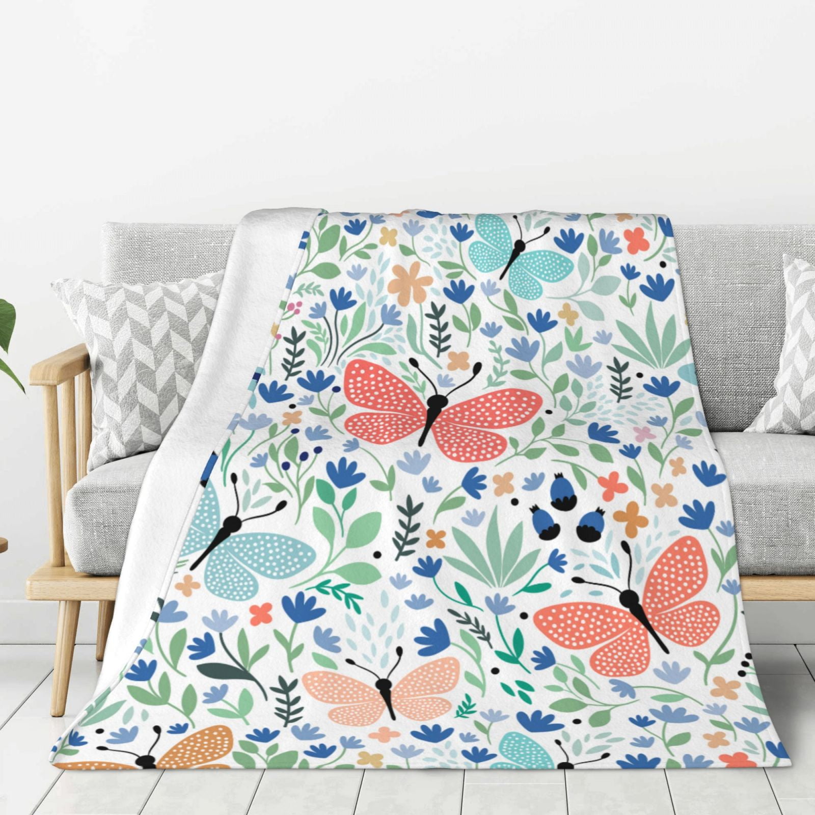 ZNDUO Cute Butterfly Flower Doodle Art Pattern Pattern Thickening ...