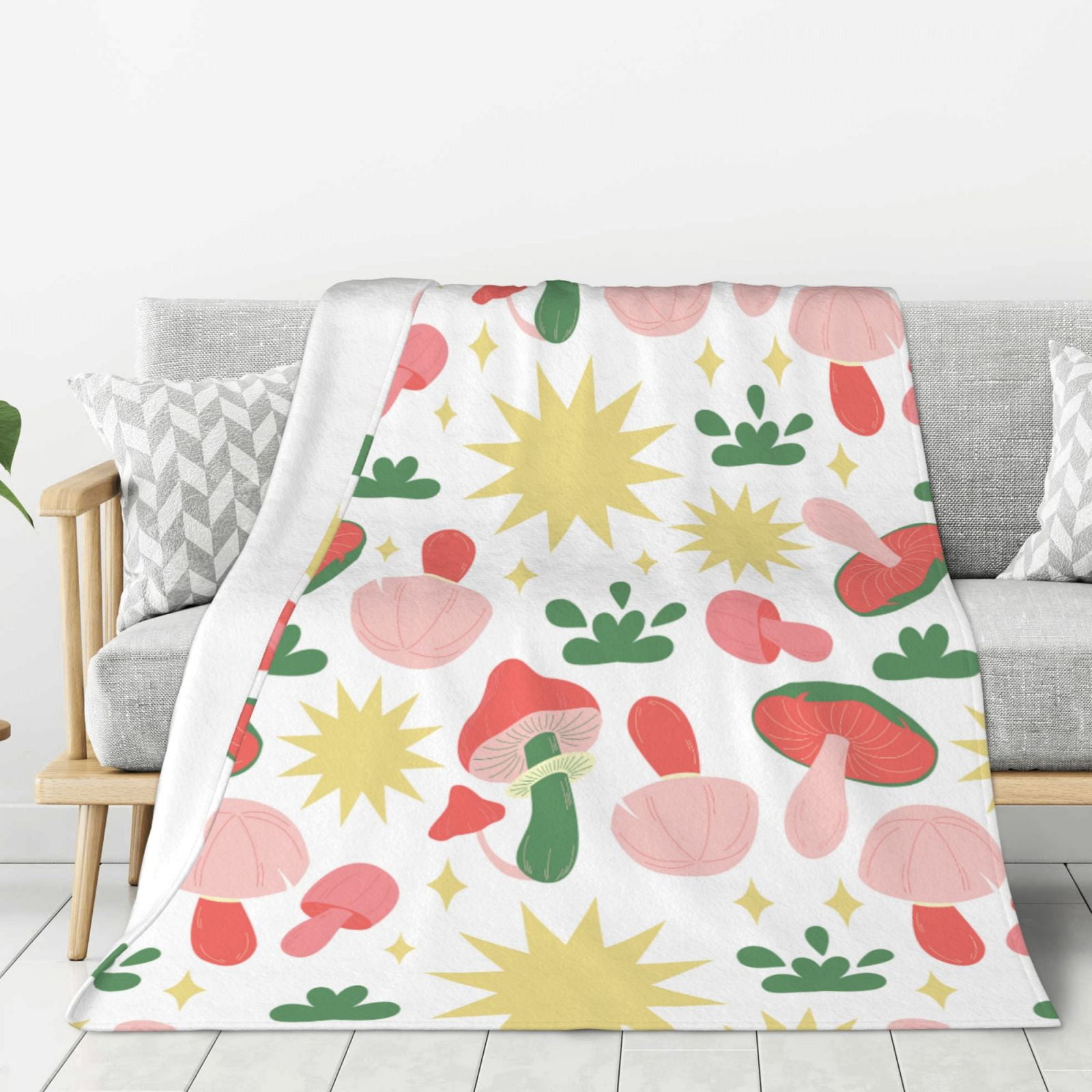 ZNDUO Cute Cartoon Mushroom Doodle Art Pattern Pattern Thickening ...