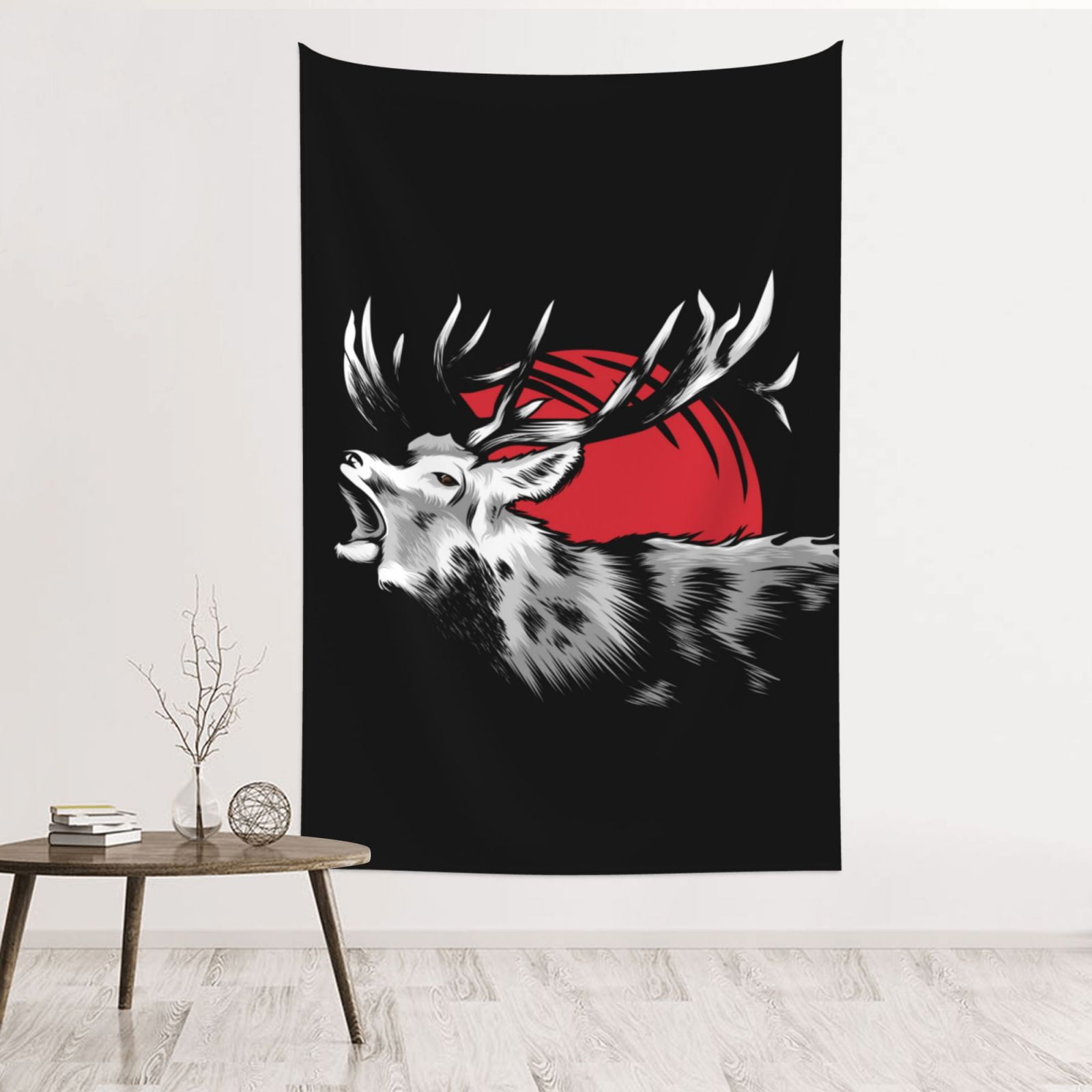 ZNDUO Deer Vector Cartoon Pattern Tapestry, Wall Tapestries for Bedroom ...