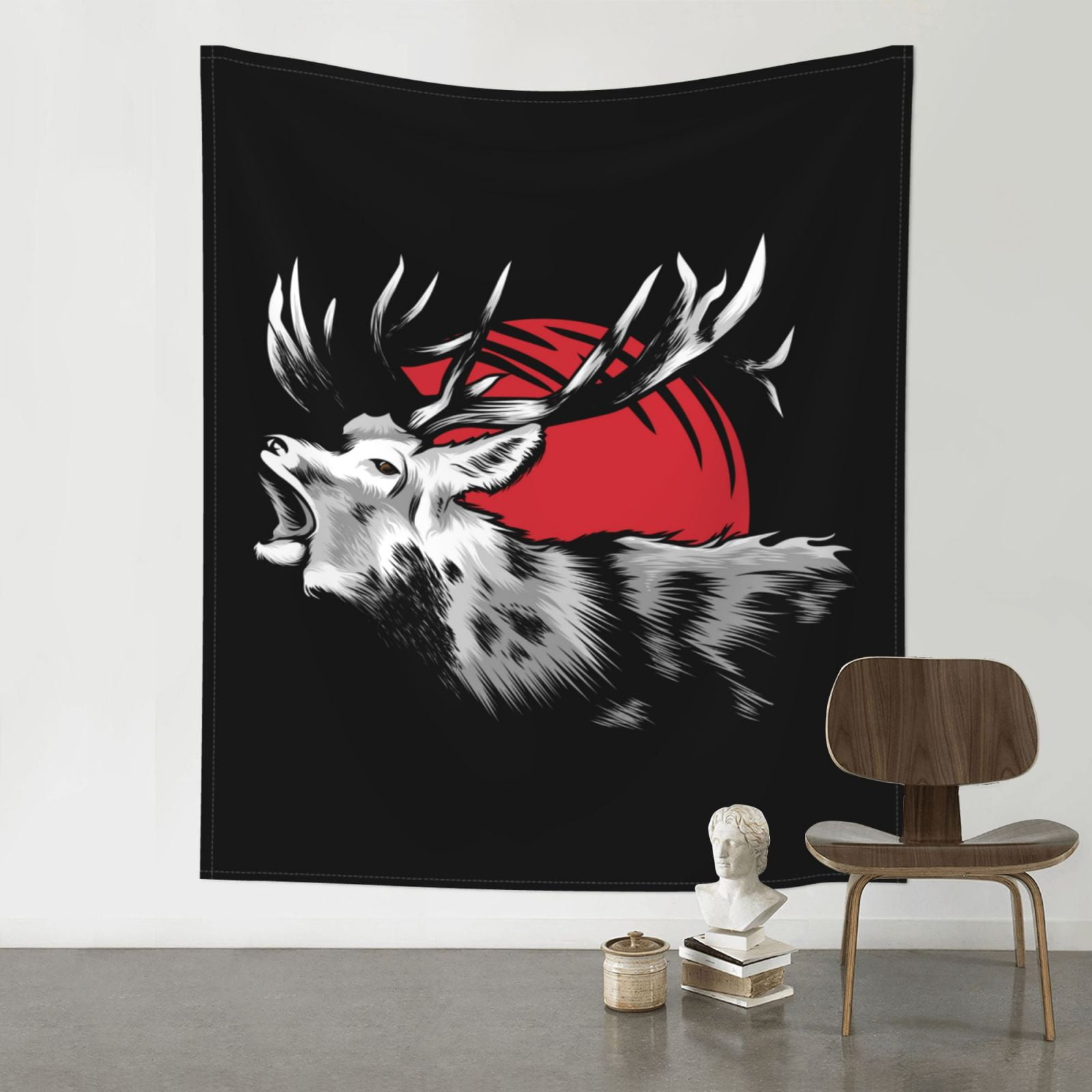 ZNDUO Deer Vector Cartoon Pattern Wall Tapestry, Tapestries for Living ...