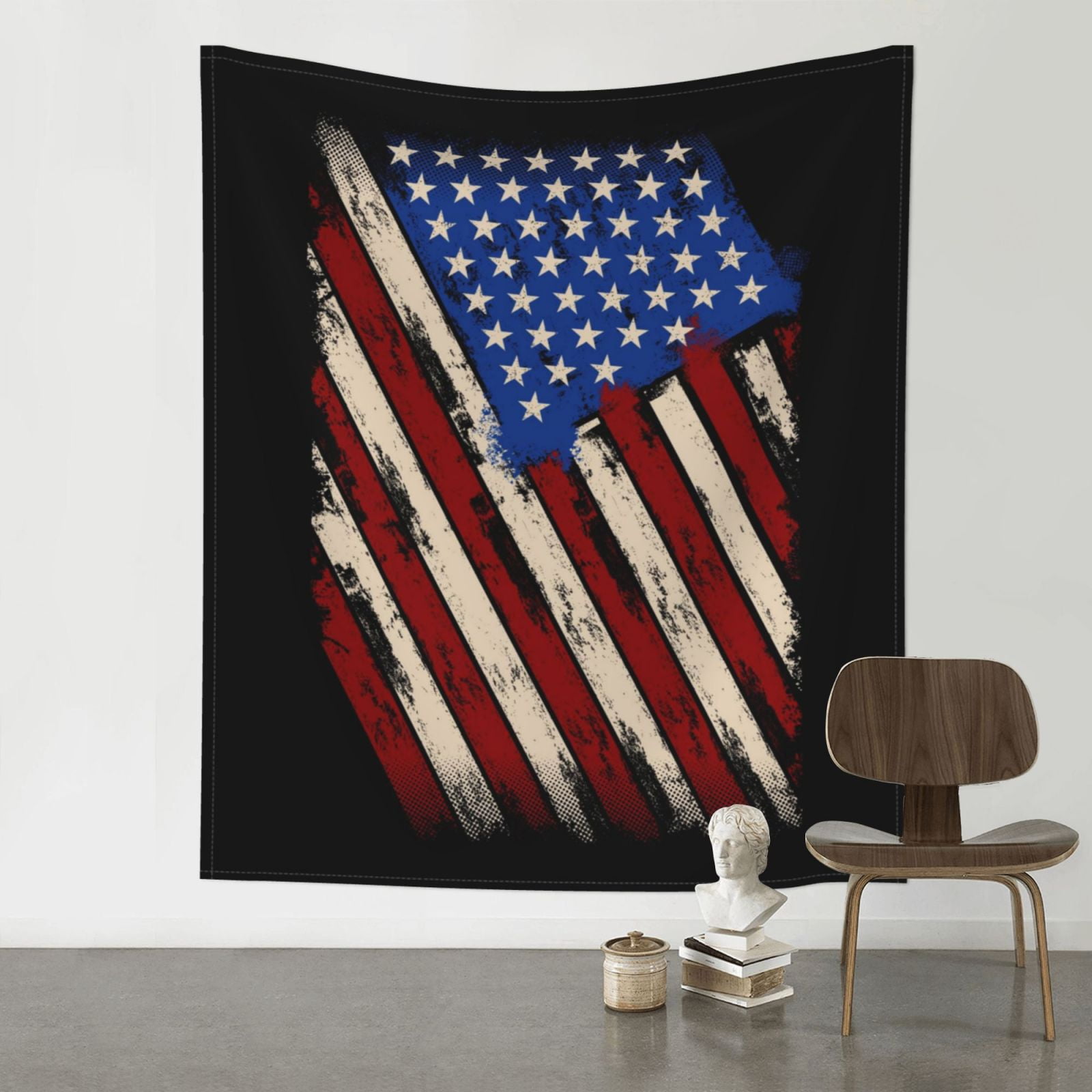 ZNDUO Distress Style Usa Flag Pattern Wall Tapestry, Tapestries for ...