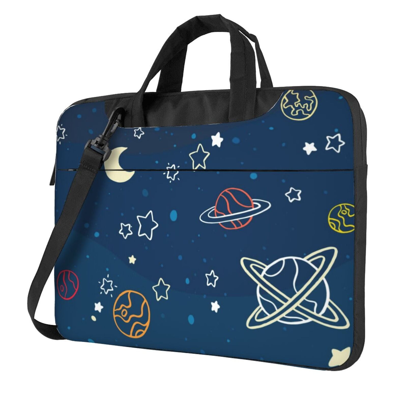 ZNDUO Doodles Handrawn Gallaxy Pattern Laptop Bag, 14 inch Business ...