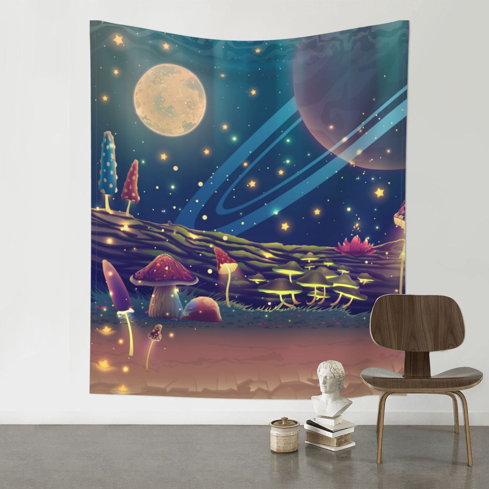ZNDUO Fantasy Cartoon Mushroom Pattern Wall Tapestry, Tapestries for ...