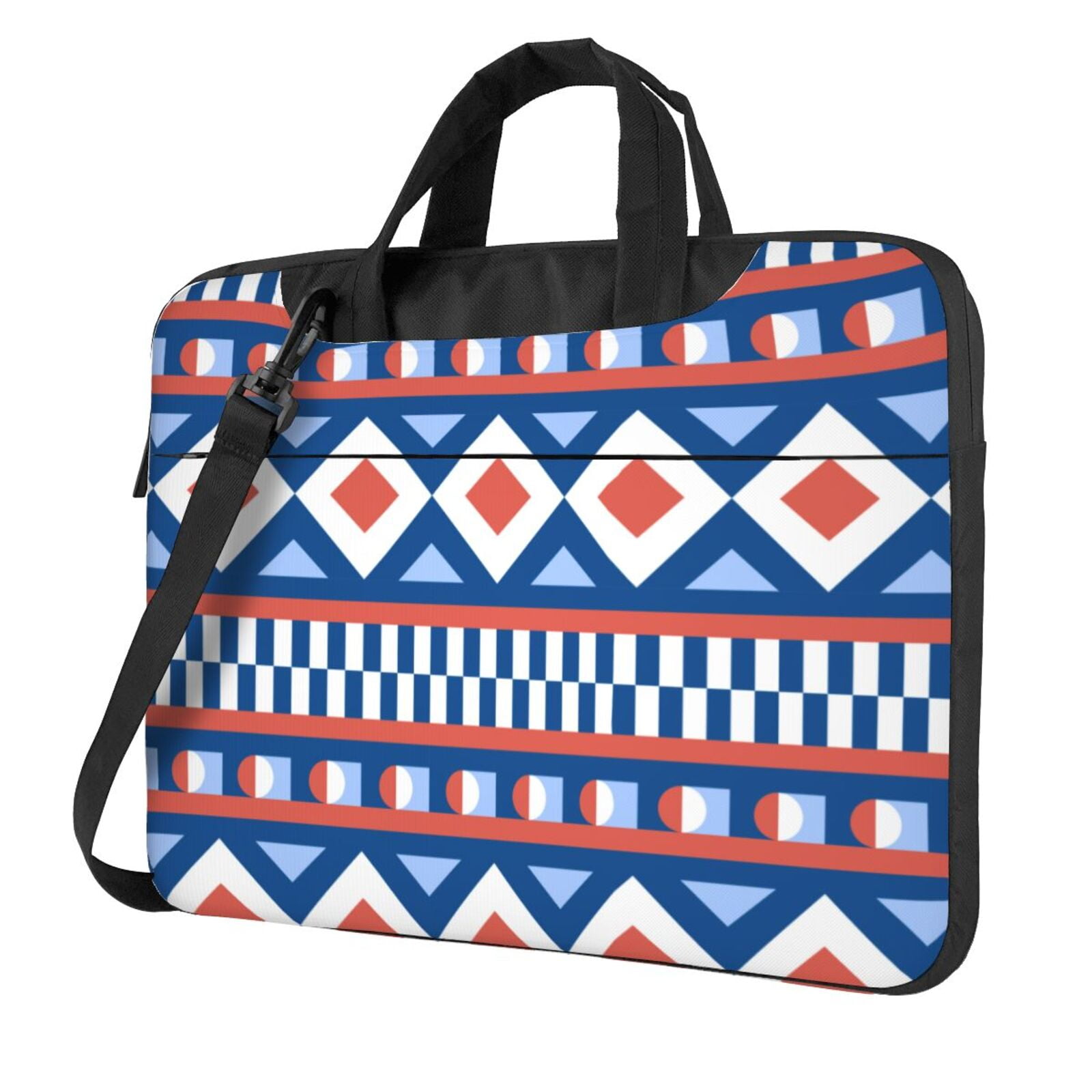ZNDUO Flat Color Blocked Pattern Laptop Bag, 14 inch Business Casual ...