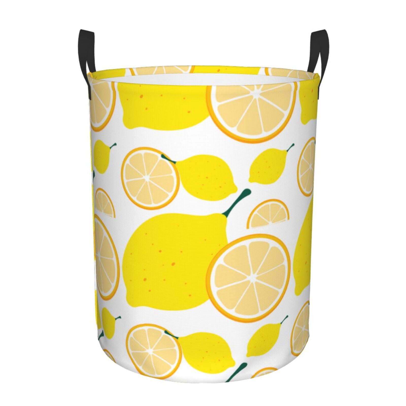 ZNDUO Fruit Lemon Print Art Pattern Laundry Basket, Waterproof ...