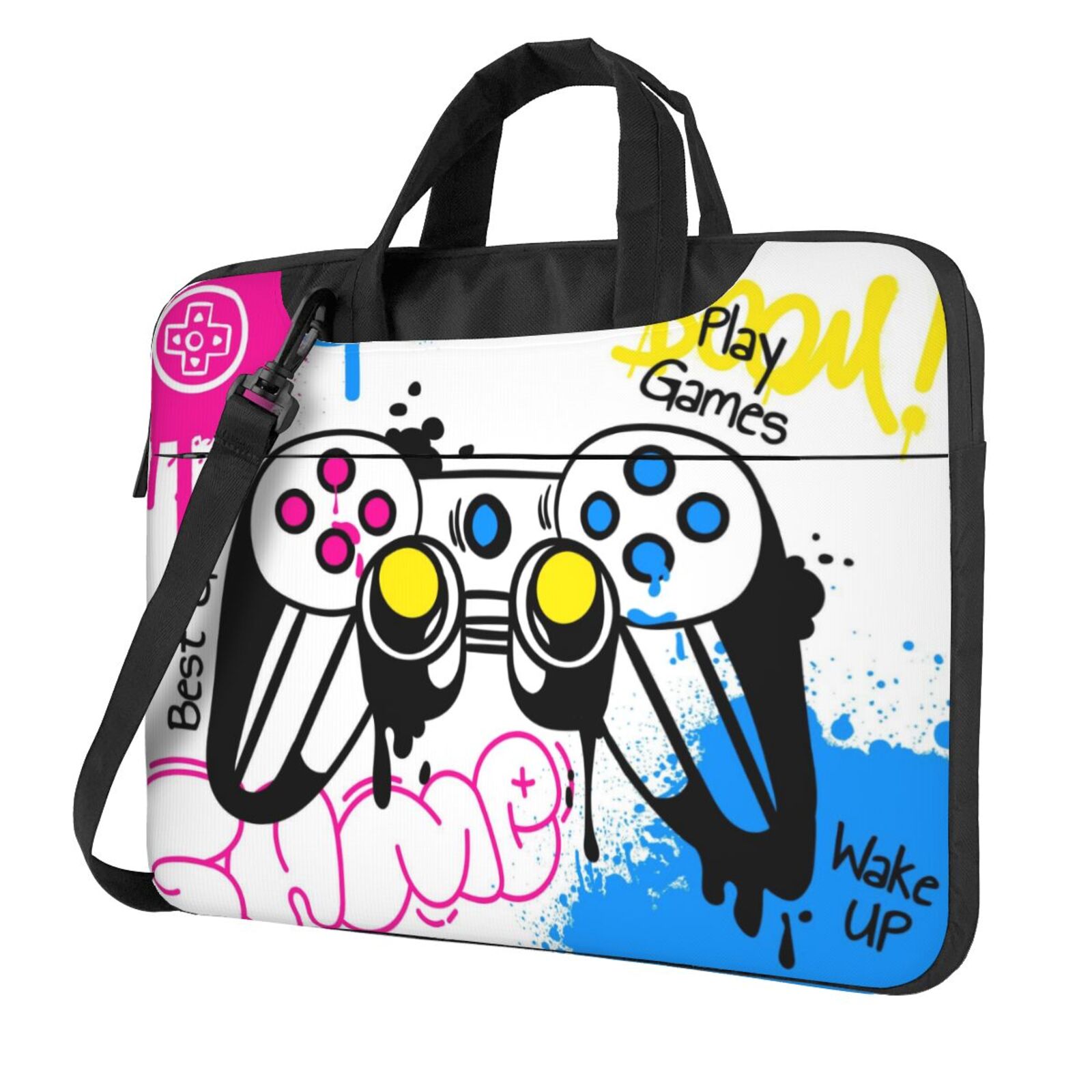 ZNDUO Game Controller Painted Pattern Laptop Bag, 15.6 inch Business ...